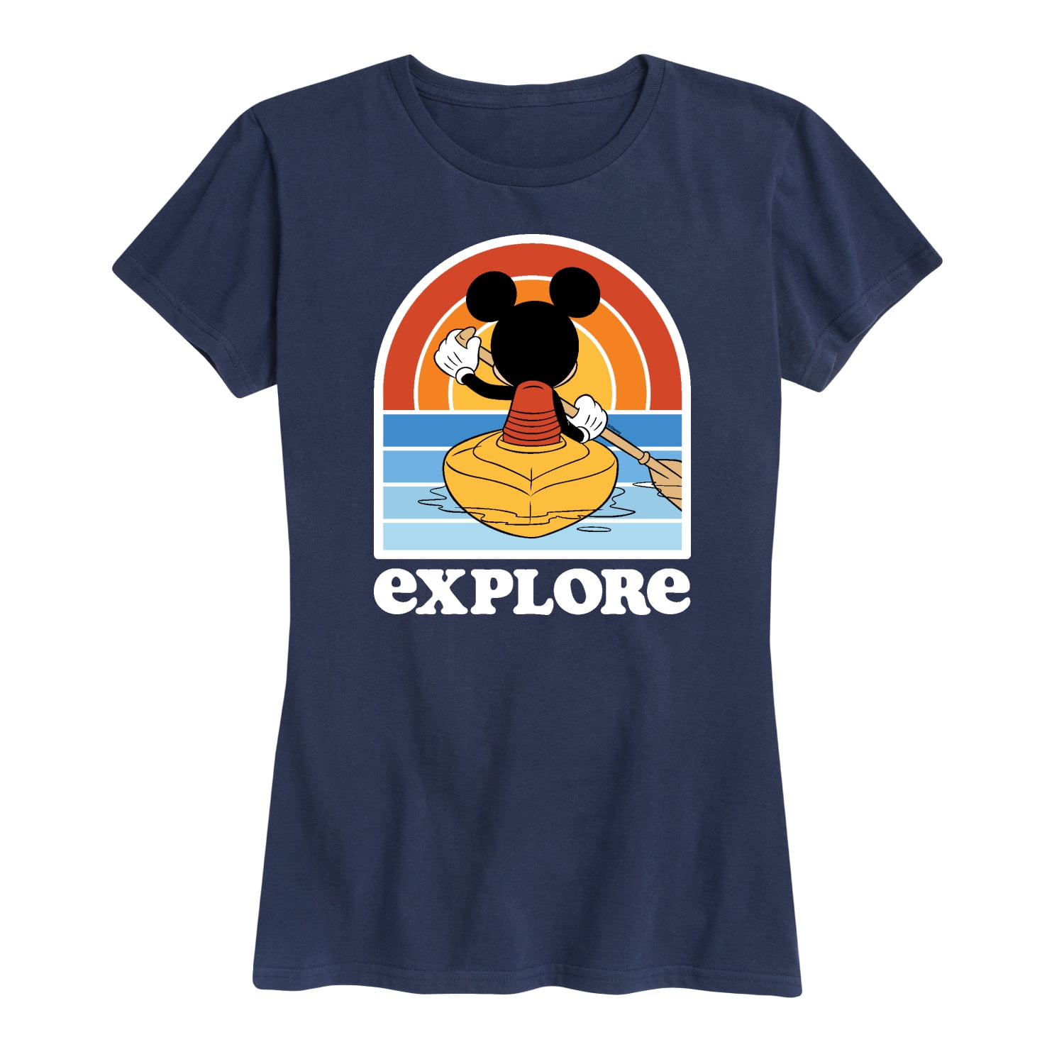 Mickey & Friends - Mickey Kayak Explore - Women's Short Sleeve Graphic ...