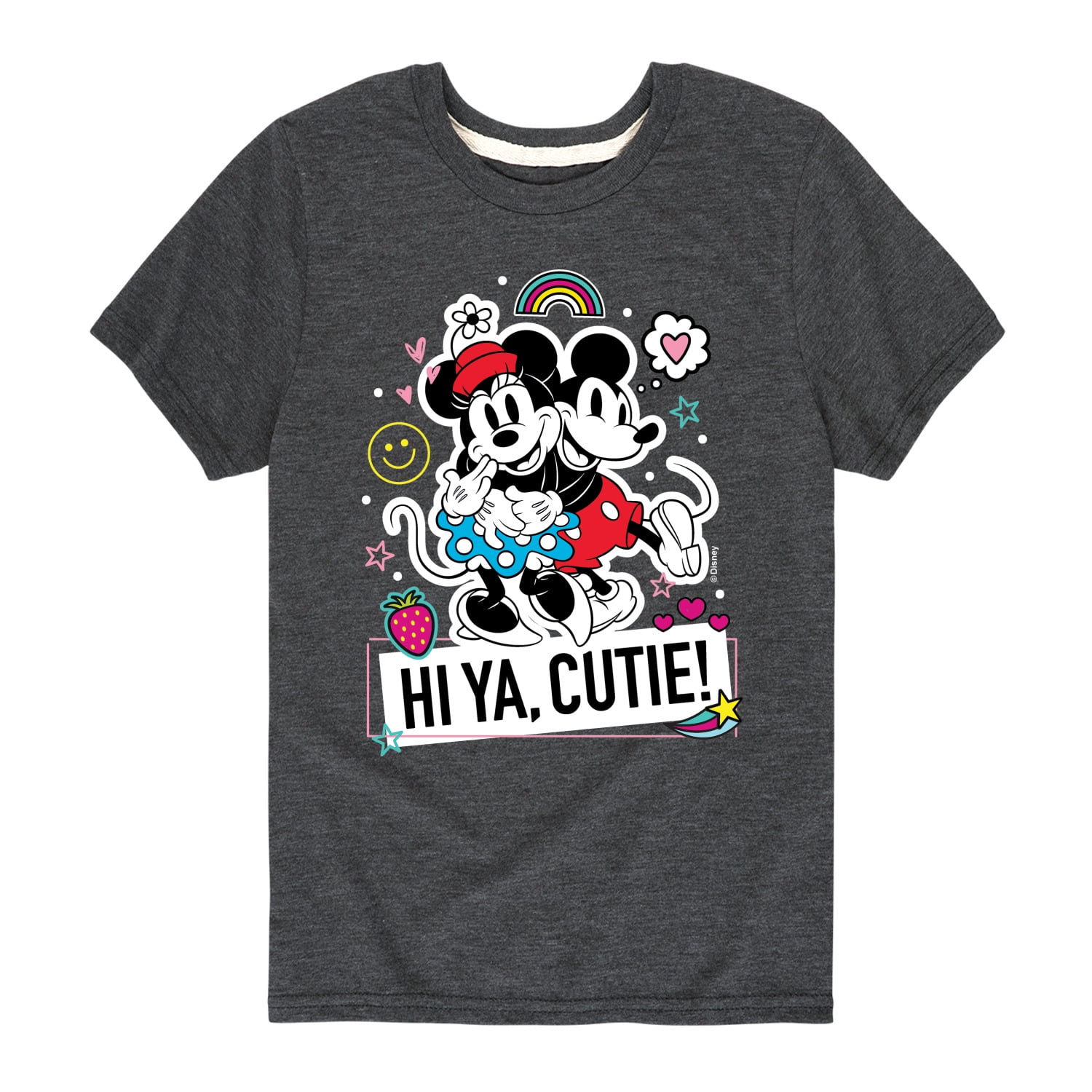 Mickey & Friends - Mickey Minnie Hi Ya Cutie - Toddler And Youth Short ...