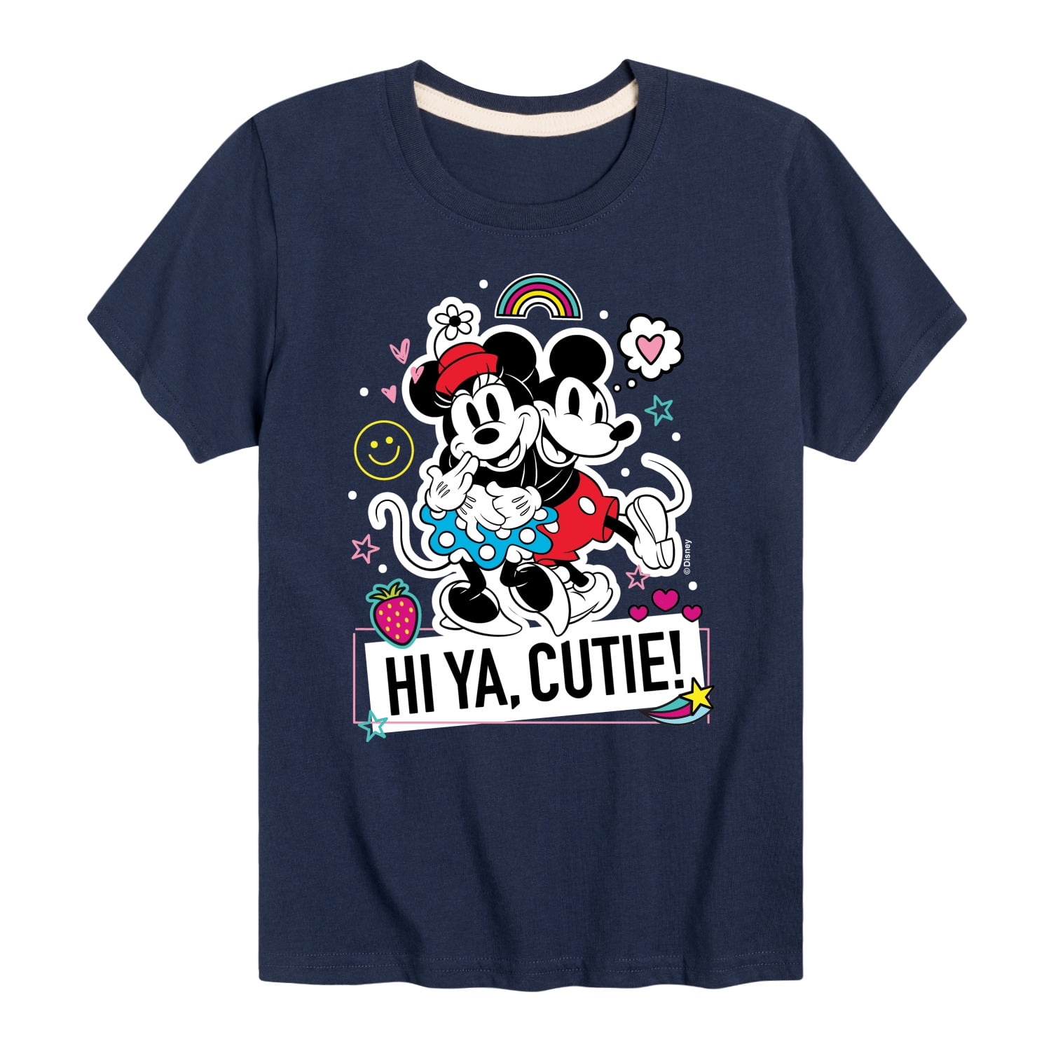 Mickey & Friends - Mickey Minnie Hi Ya Cutie - Toddler And Youth Short ...