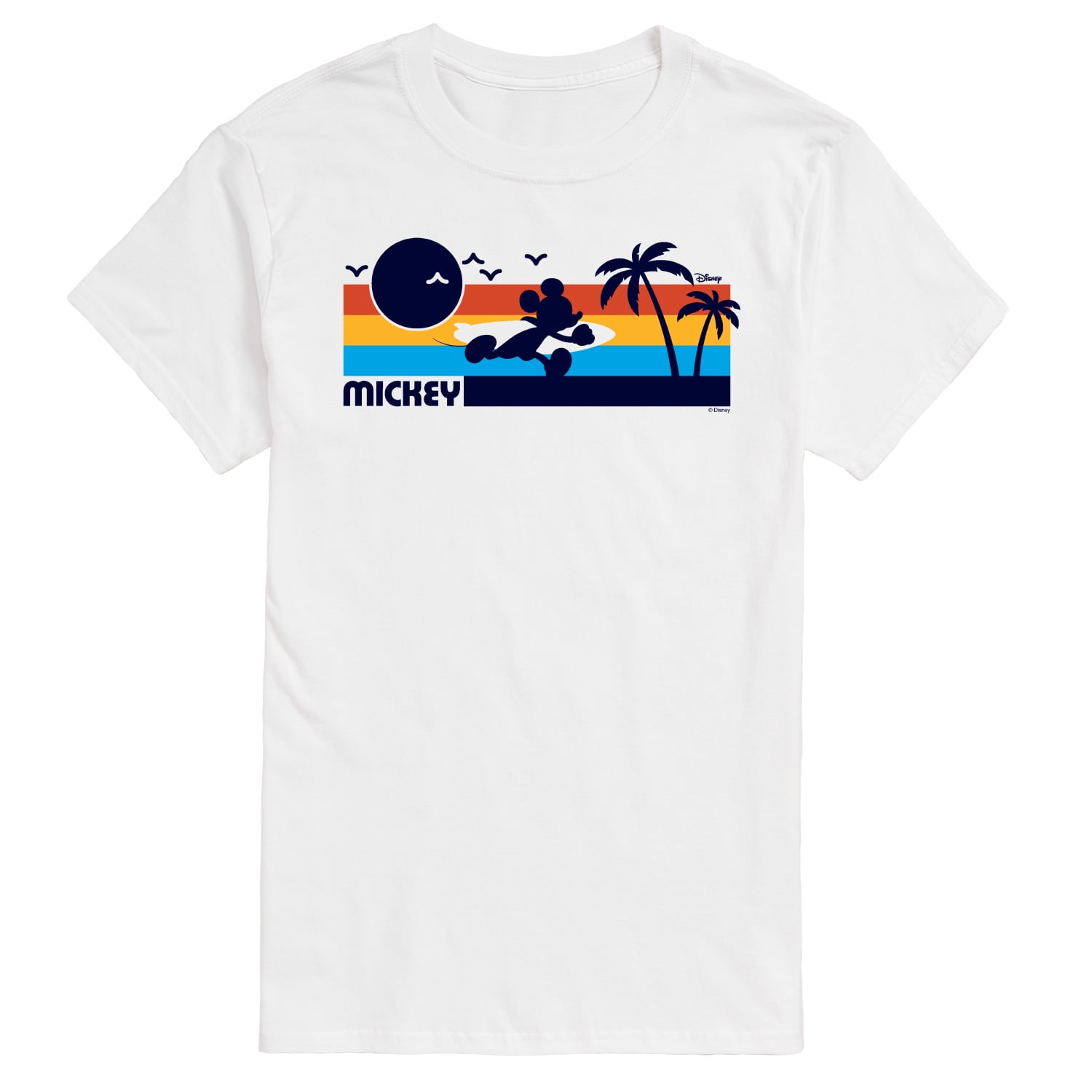 Mickey & Friends - Mickey Sunset Pattern - Men's Short Sleeve Graphic T ...