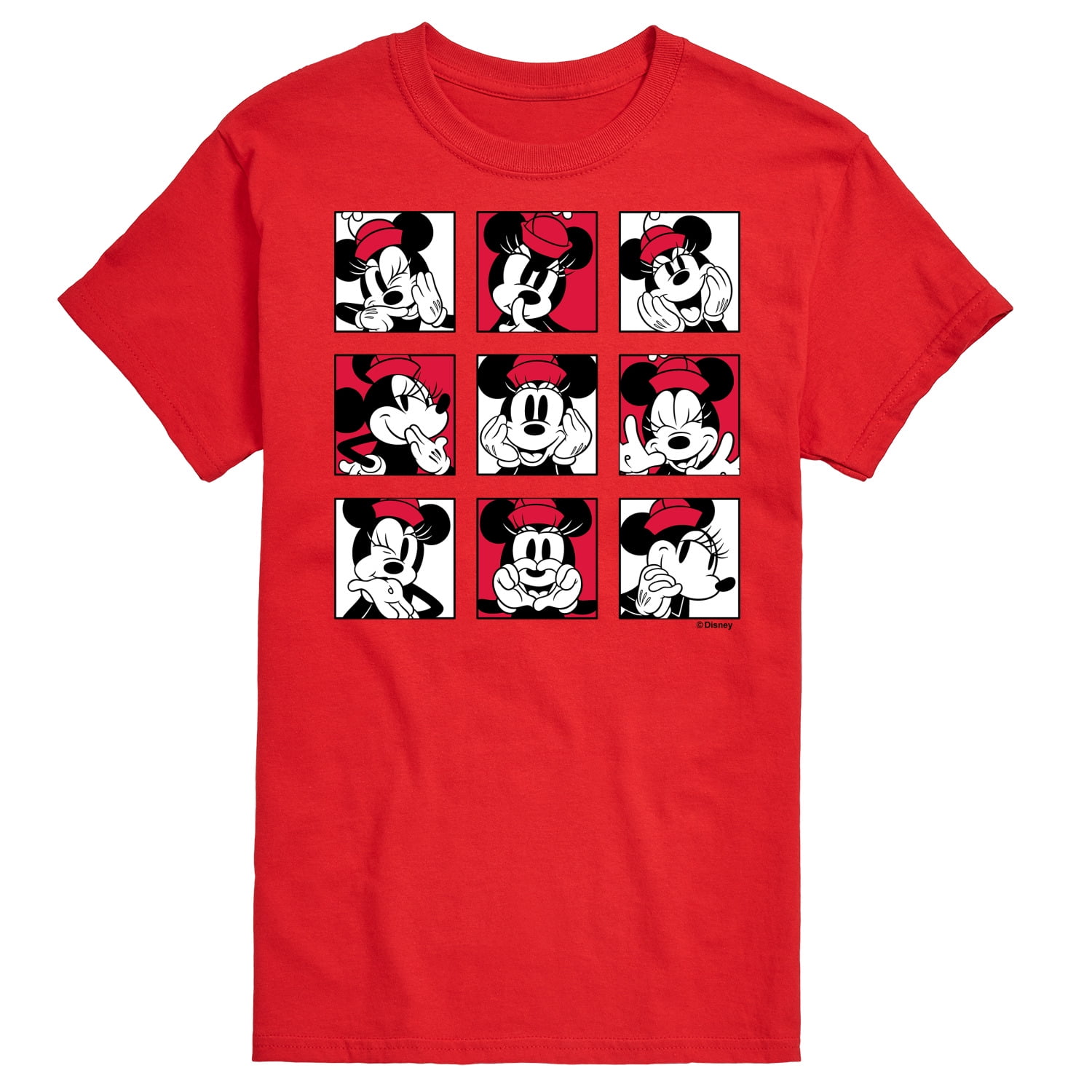 Mickey & Friends - Minnie Grid - Men's Short Sleeve Graphic T-Shirt ...