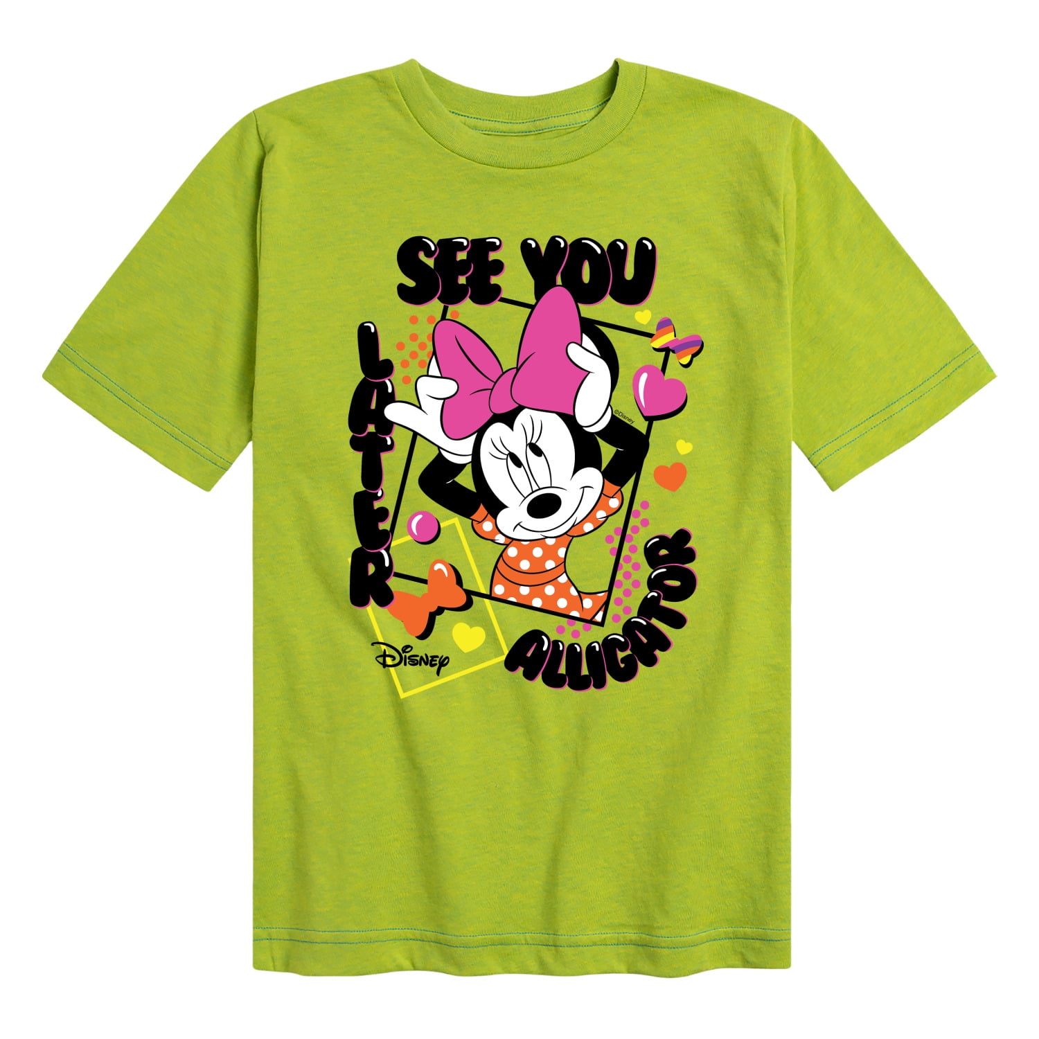 Mickey & Friends - Minnie Later Alligator - Youth Short Sleeve Graphic ...