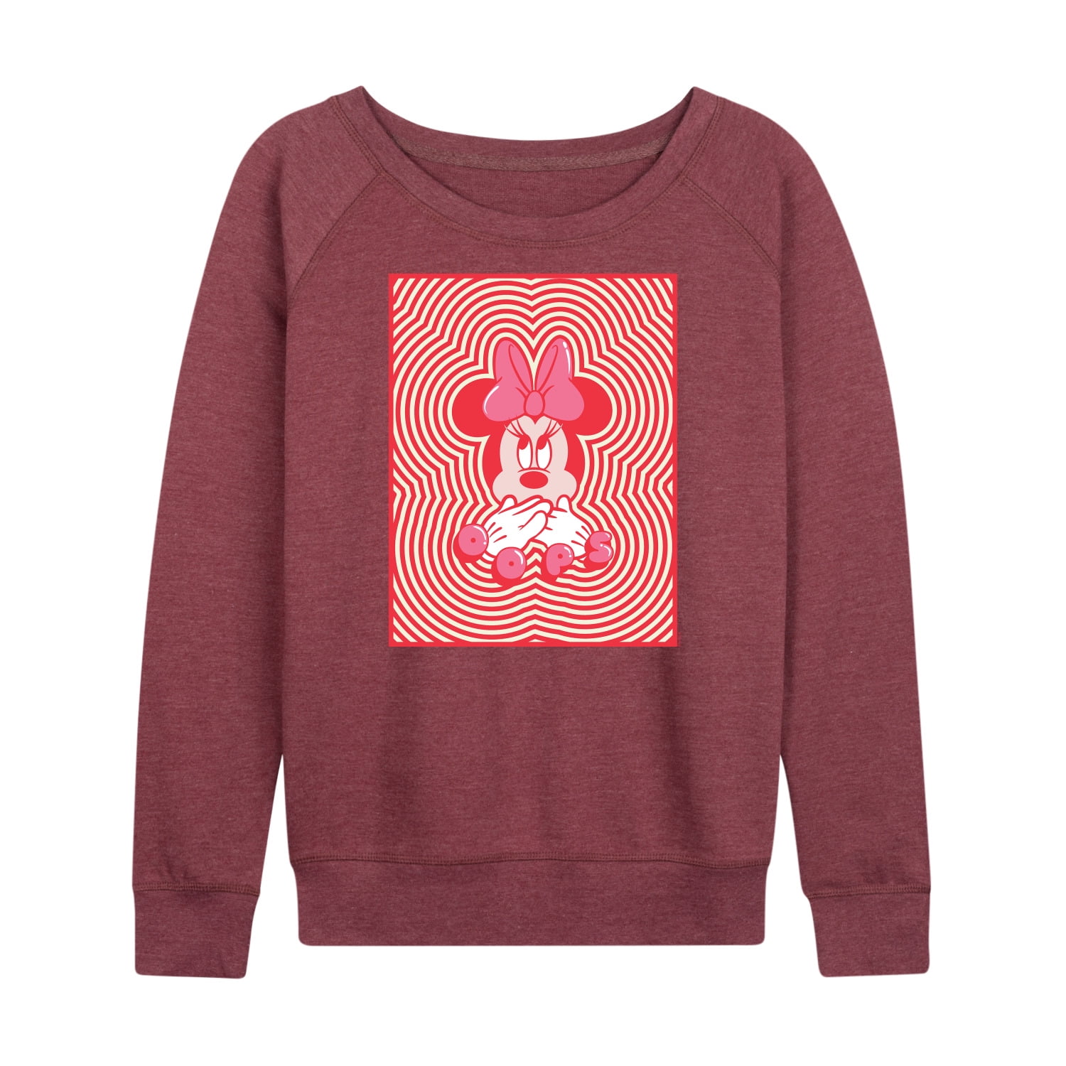 Mickey & Friends - Minnie Oops - Women's Lightweight French Terry Long ...