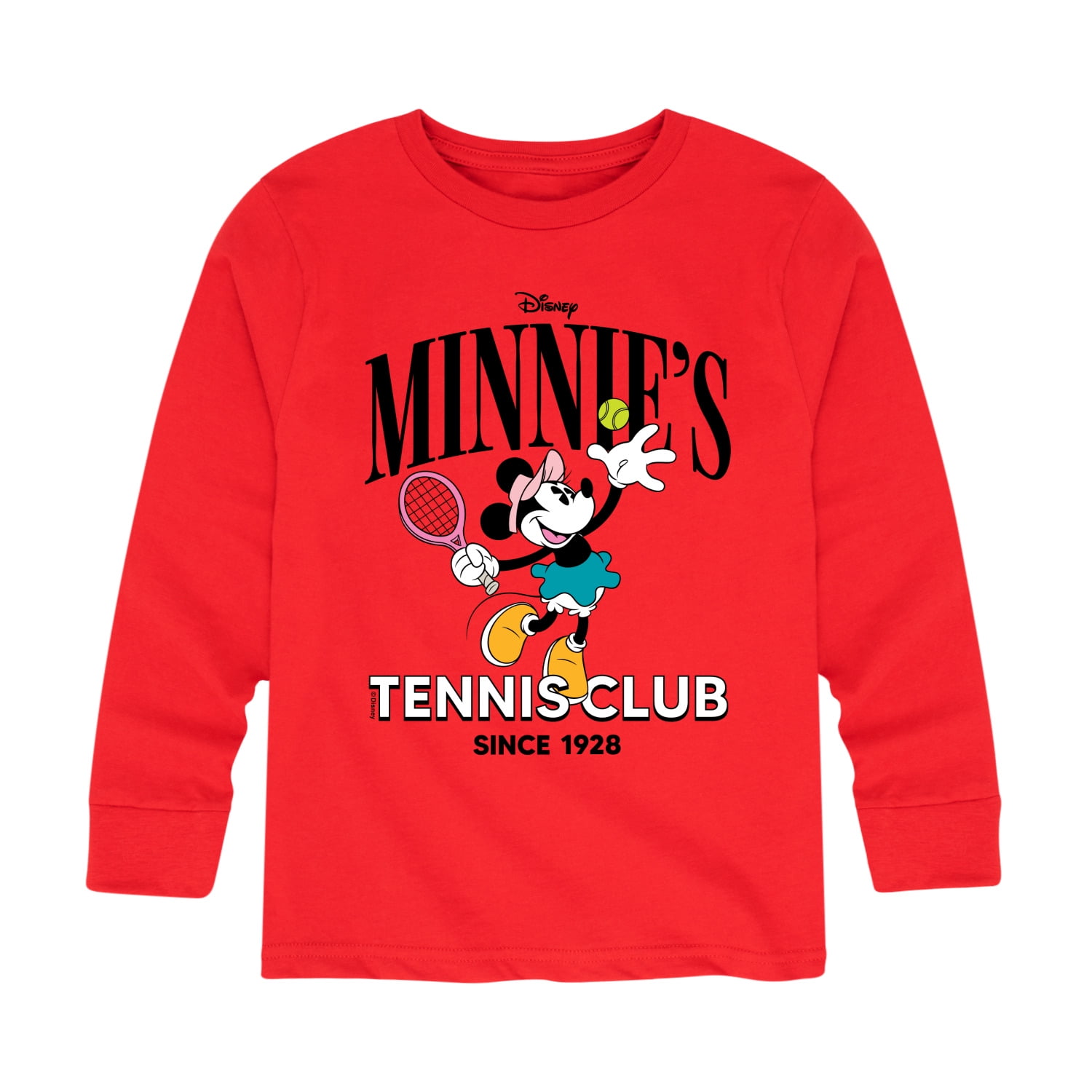 Mickey & Friends - Minnie Tennis Club - Toddler And Youth Long Sleeve ...