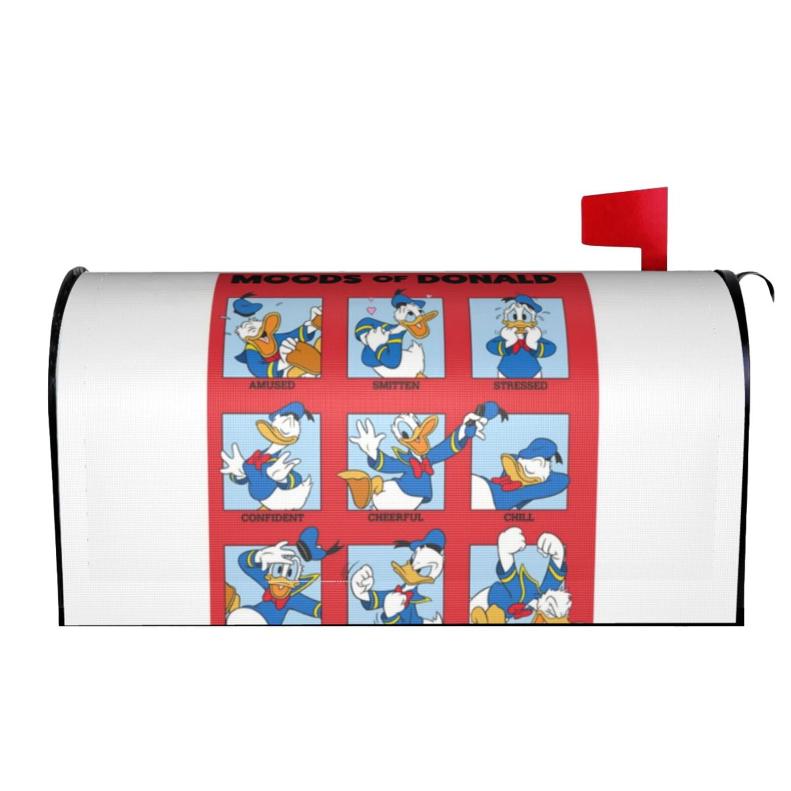 Mickey & Friends Moods Of Donald Duck Cartoon Character Mailbox Cover ...