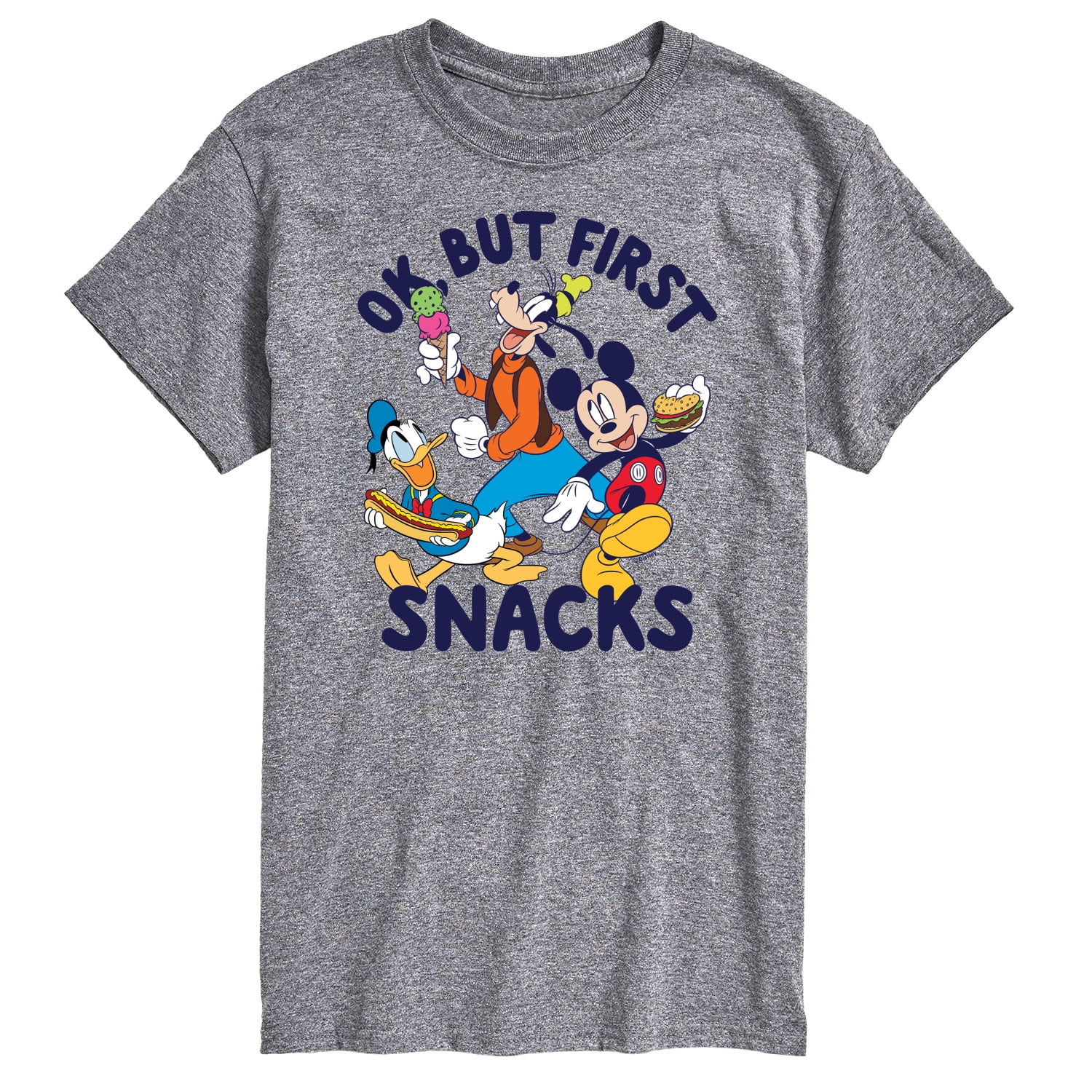 Mickey & Friends - Ok But First Snacks - Men's Short Sleeve Graphic T ...