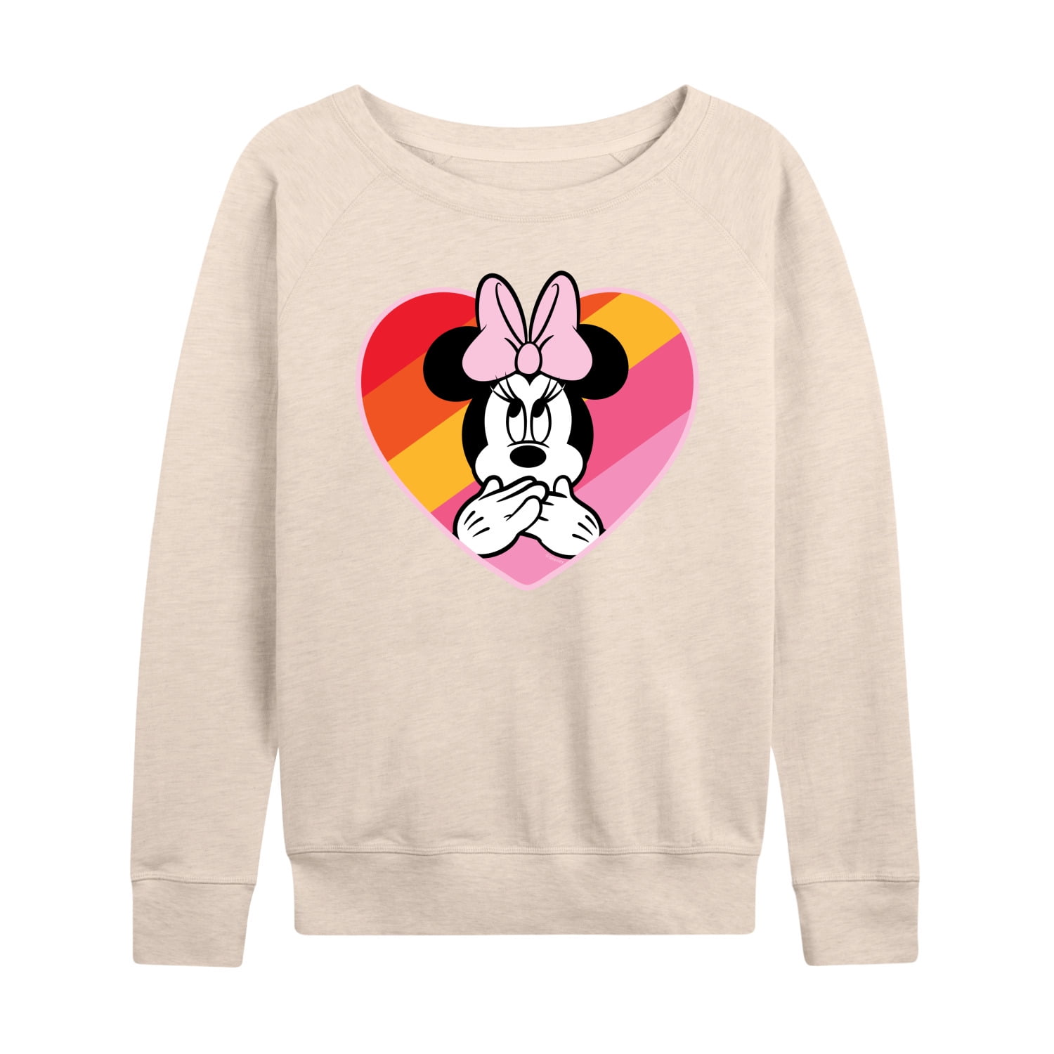 Mickey & Friends - Oops Minnie Rainbow Heart - Women's Lightweight ...