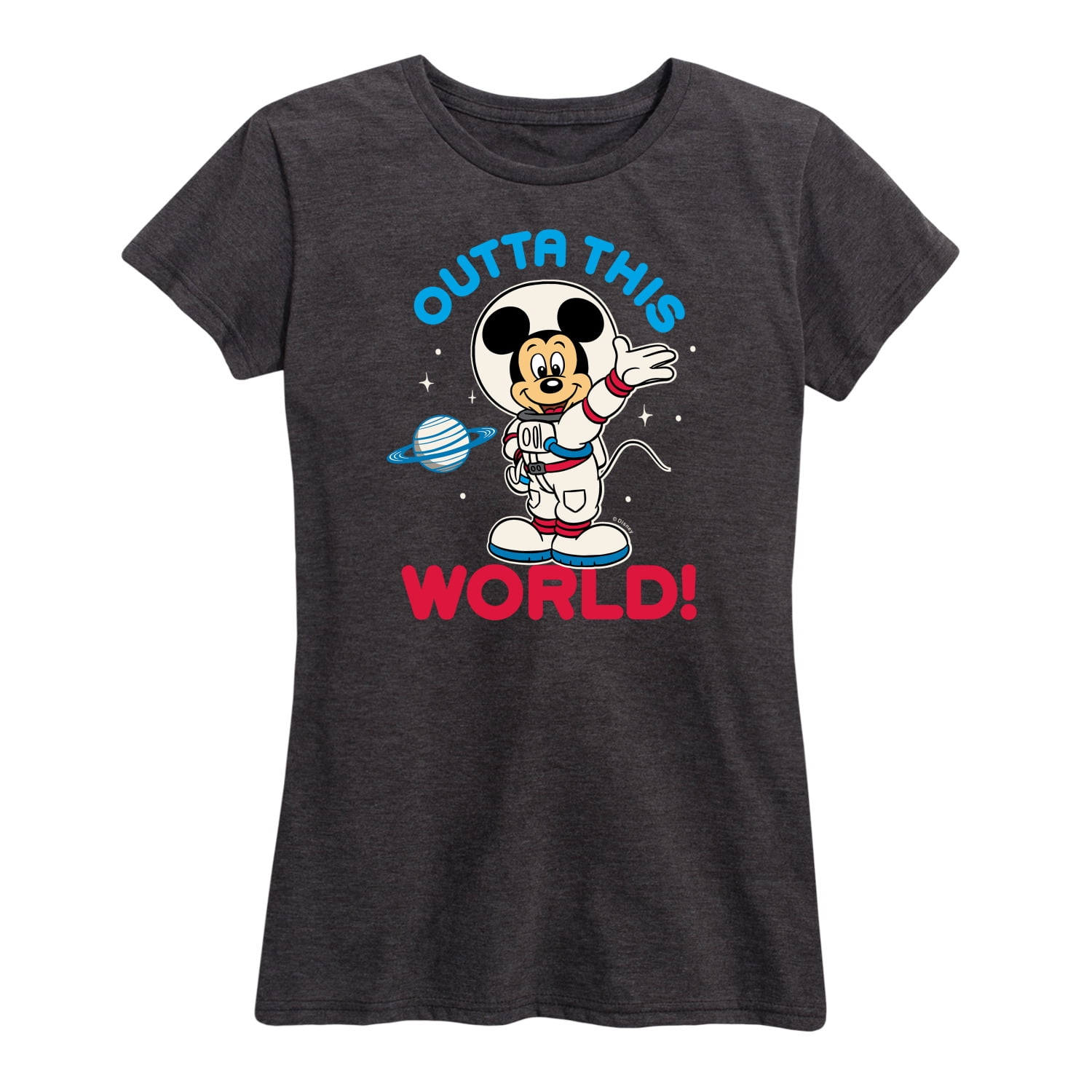 Mickey & Friends - Outta This World - Women's Short Sleeve Graphic T ...