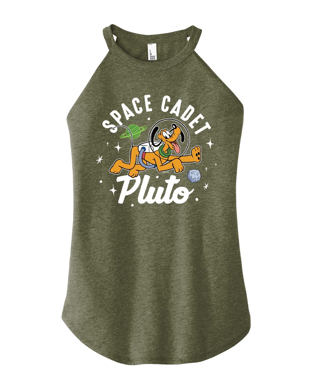 Mickey & Friends - Space Cadet Pluto - Juniors High Neck Tank Top ...
