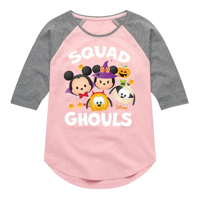 Mickey & Friends - Squad Ghouls - Toddler And Youth Girls Raglan ...