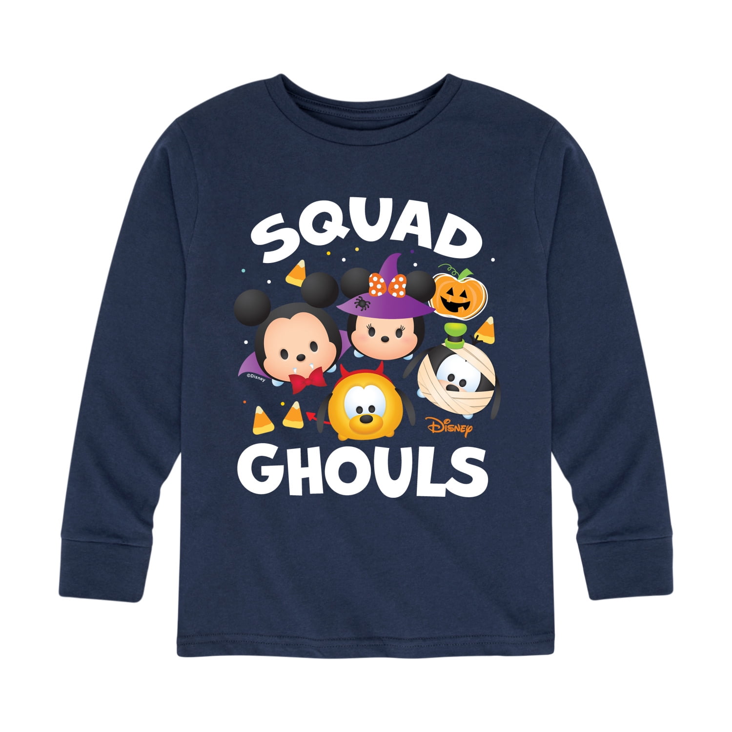 Mickey & Friends - Squad Ghouls - Toddler And Youth Long Sleeve Graphic ...