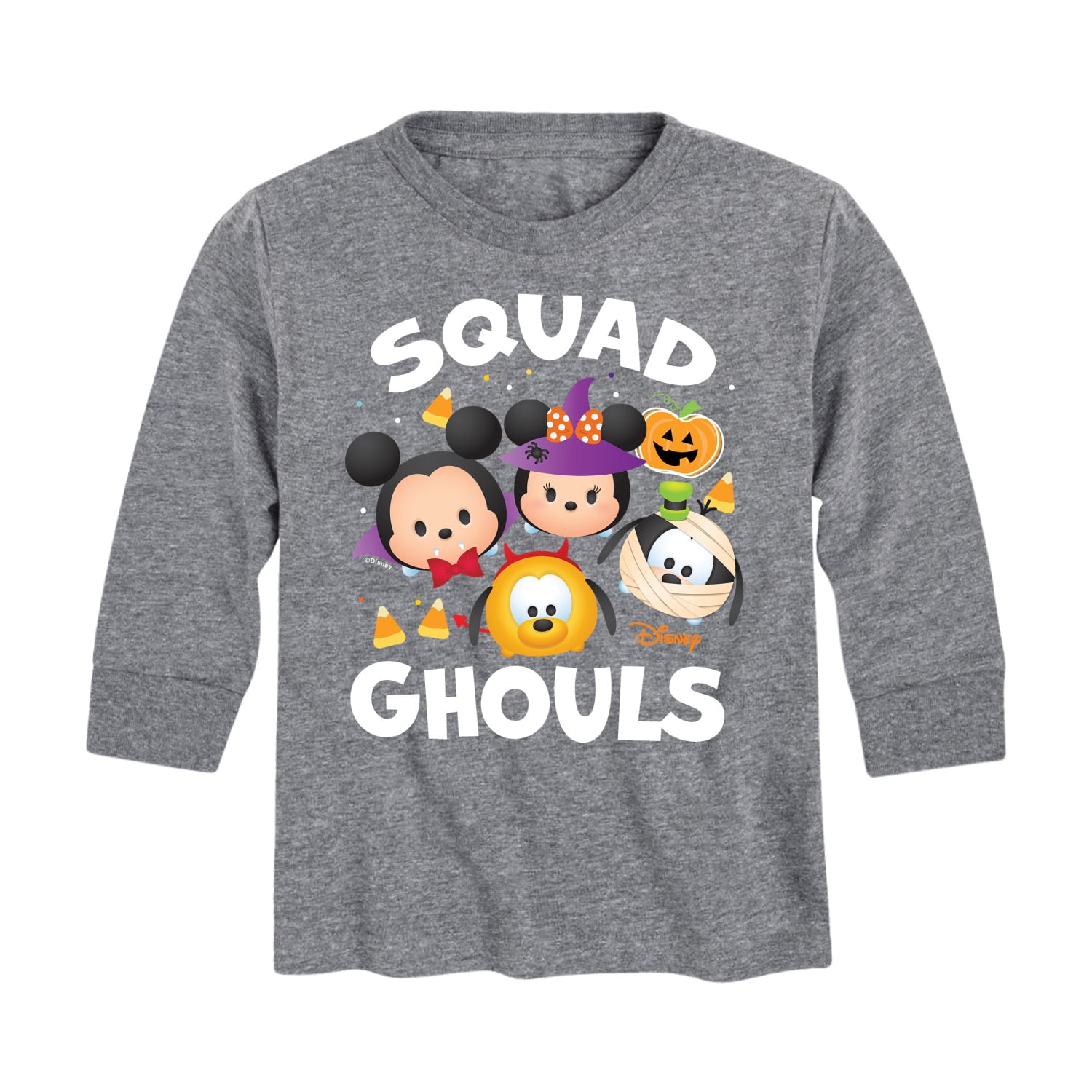 Mickey & Friends - Squad Ghouls - Toddler And Youth Long Sleeve Graphic ...