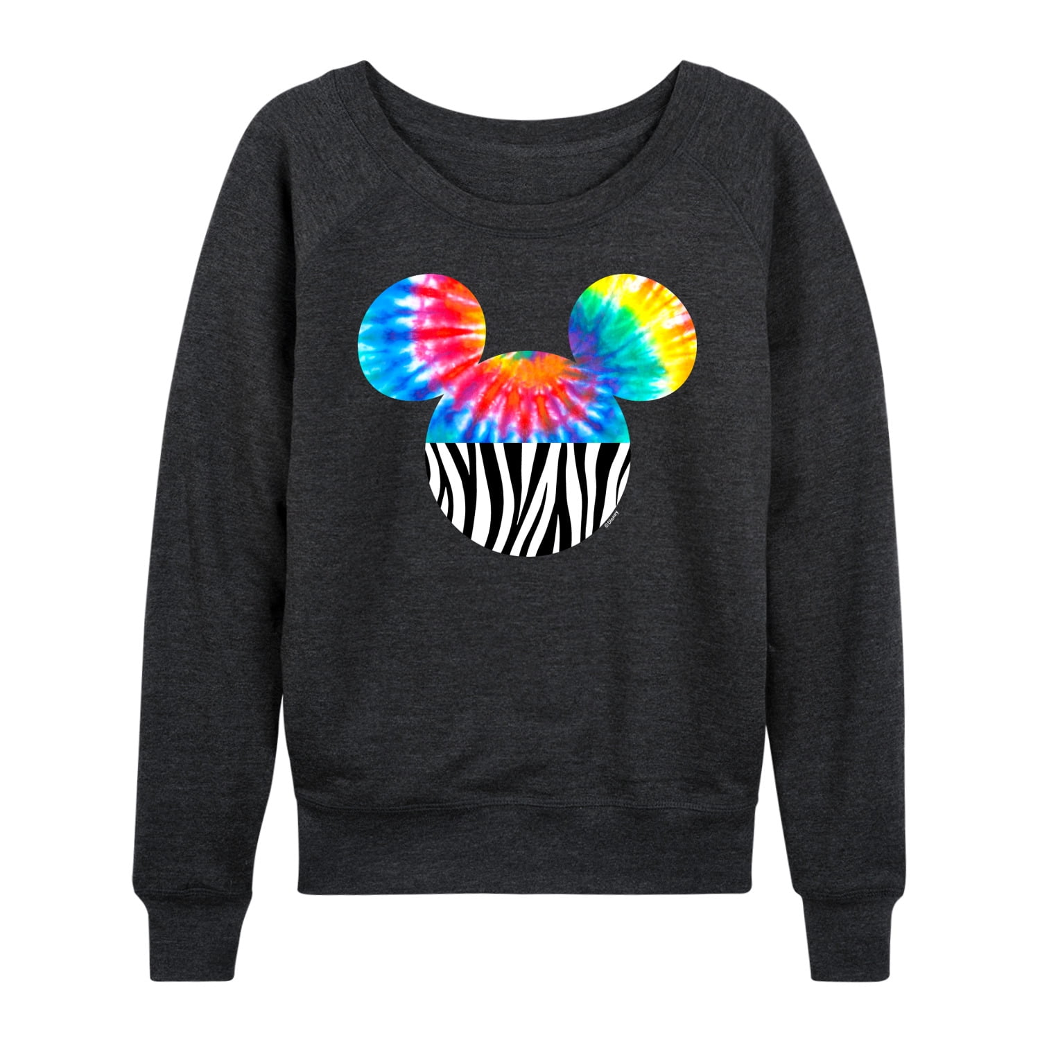 Mickey & Friends - Tie Dye Zebra Fill Mickey - Women's Lightweight ...