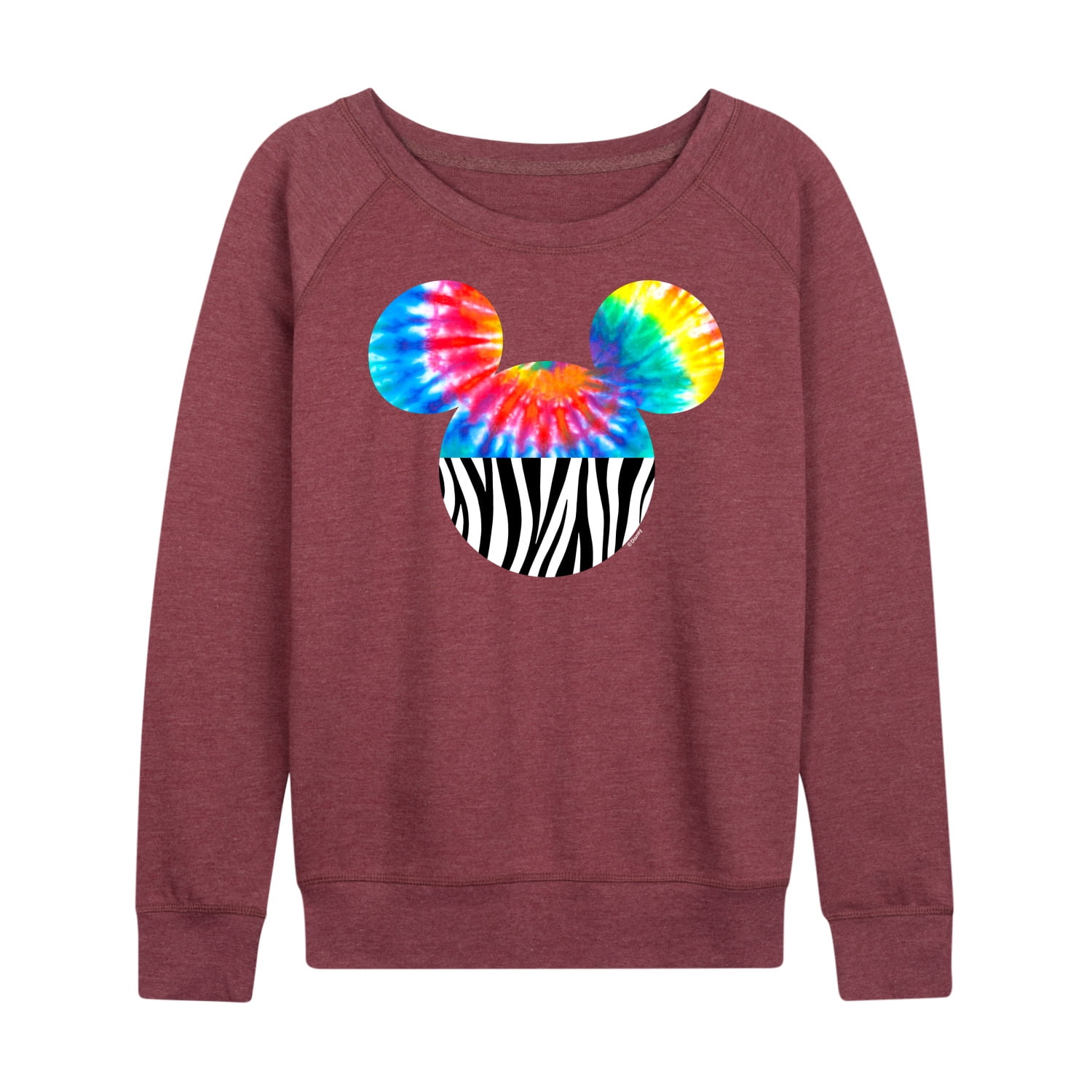 Mickey & Friends - Tie Dye Zebra Fill Mickey - Women's Lightweight ...
