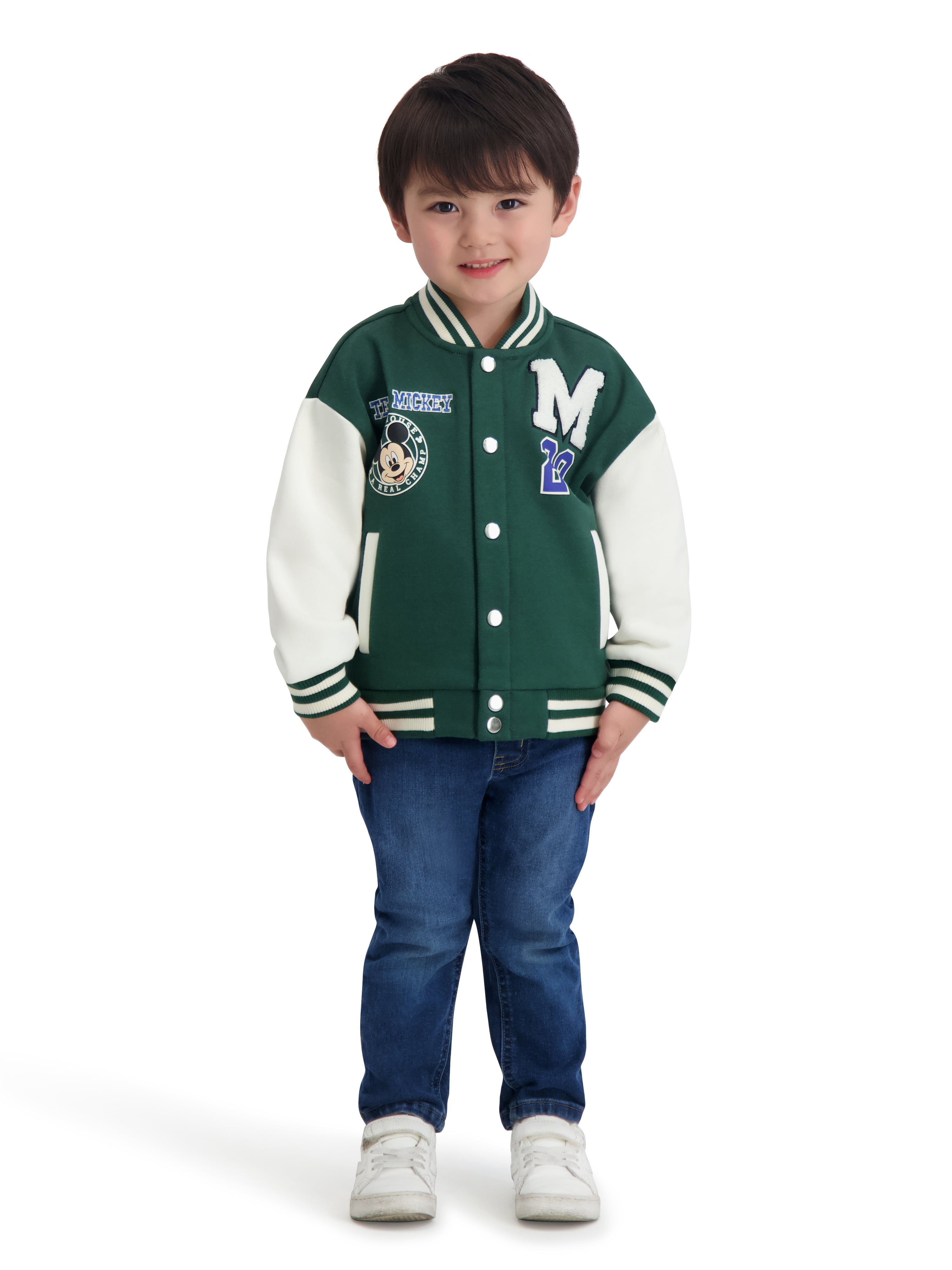 Mickey & Friends Toddler Boy Bomber Jacket, Sizes 12M-5T - Walmart.com