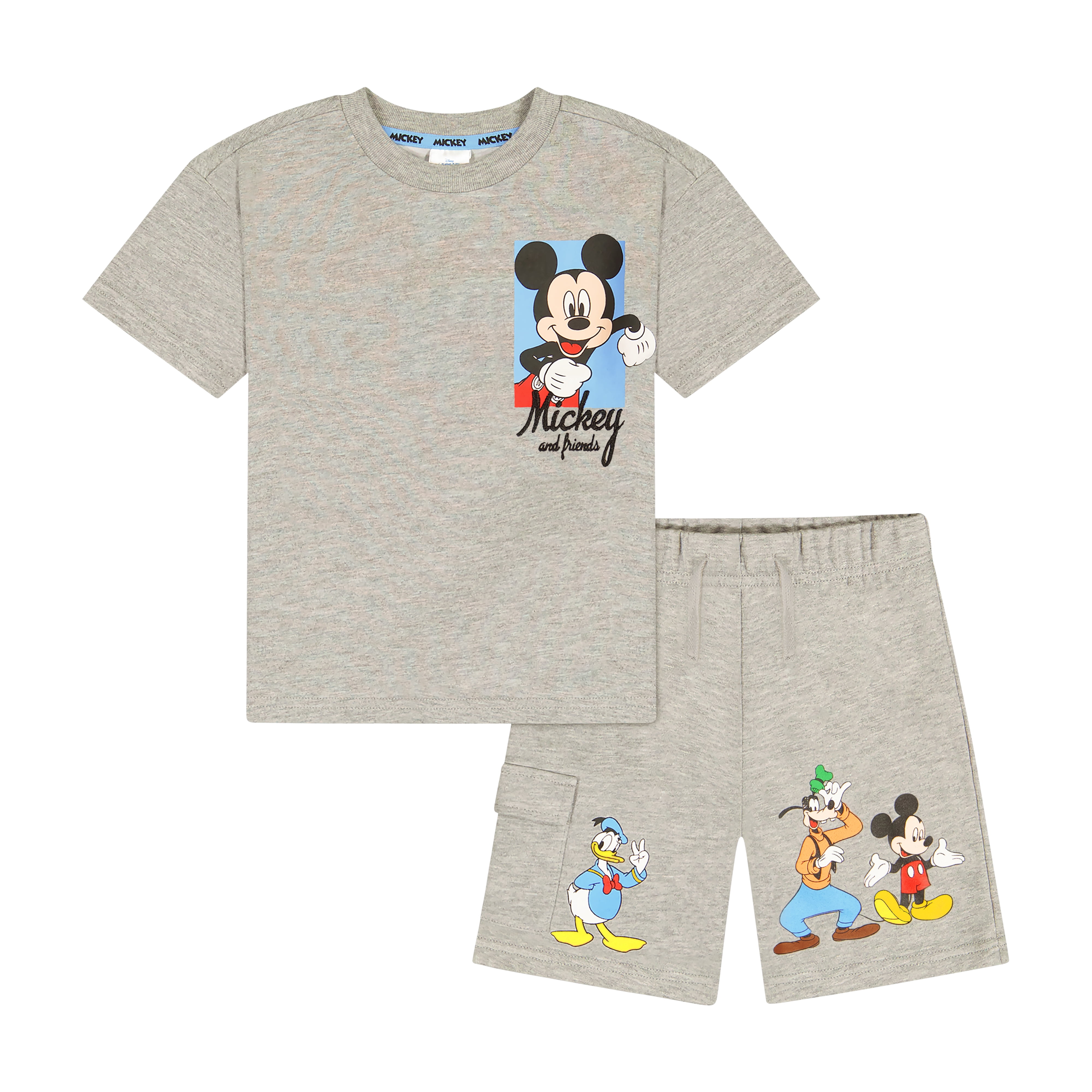 Mickey & Friends Toddler Boy French Terry Short Set, Sizes 12 Months-5T ...