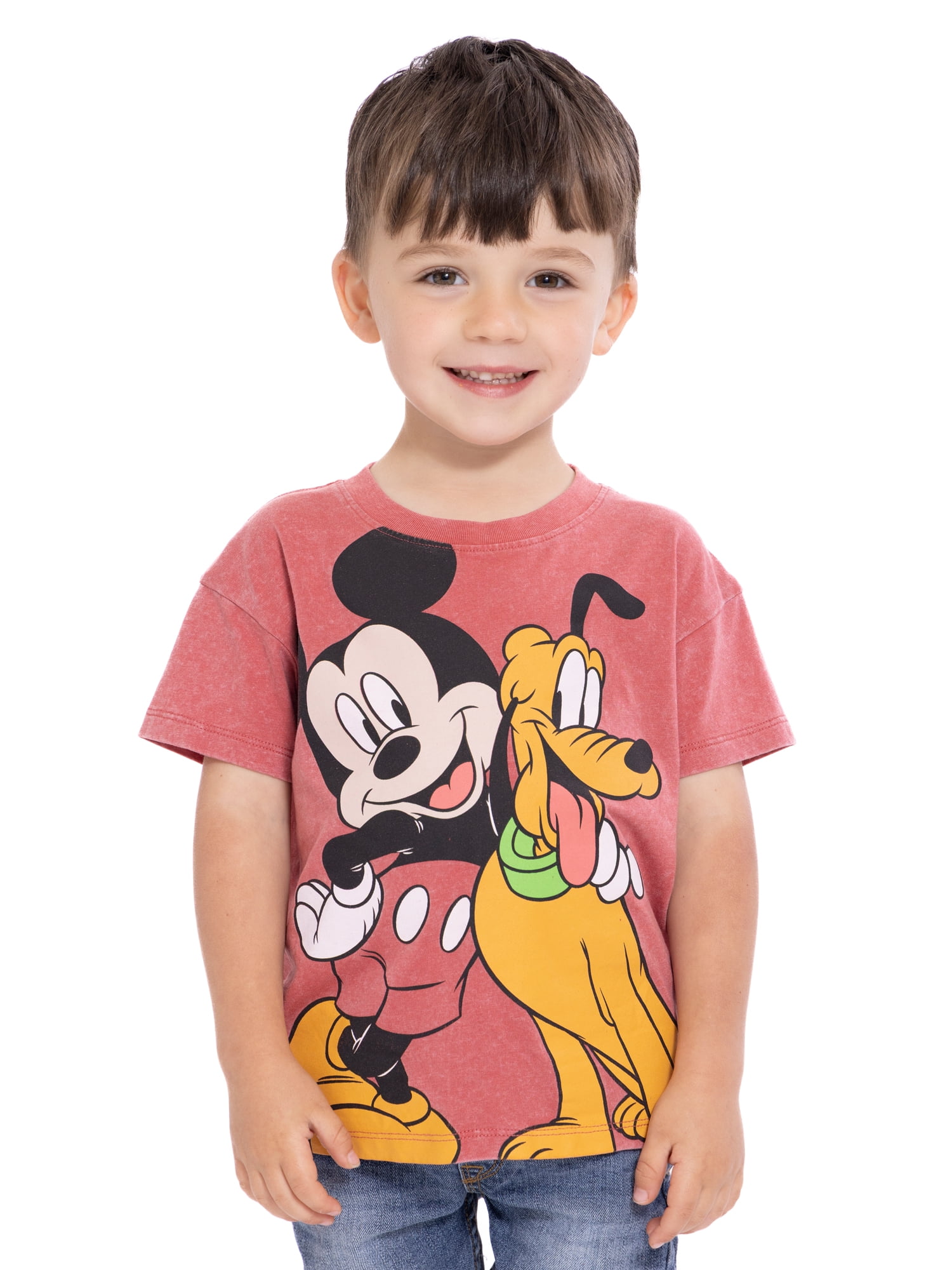 Mickey Mouse Toddler Boys or Girls Crewneck Tee with Short Sleeves ...