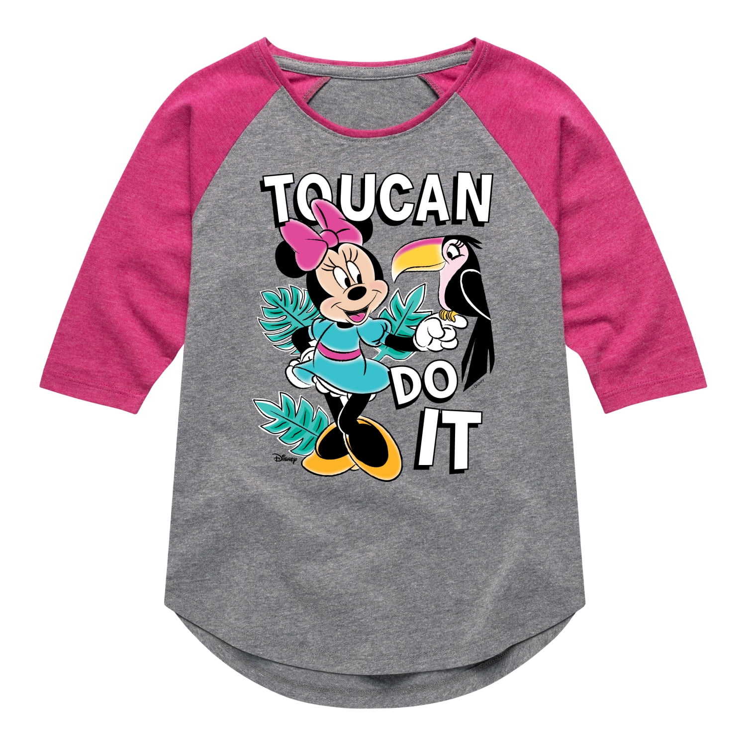 Mickey & Friends - Toucan Do it - Toddler And Youth Girls Raglan ...