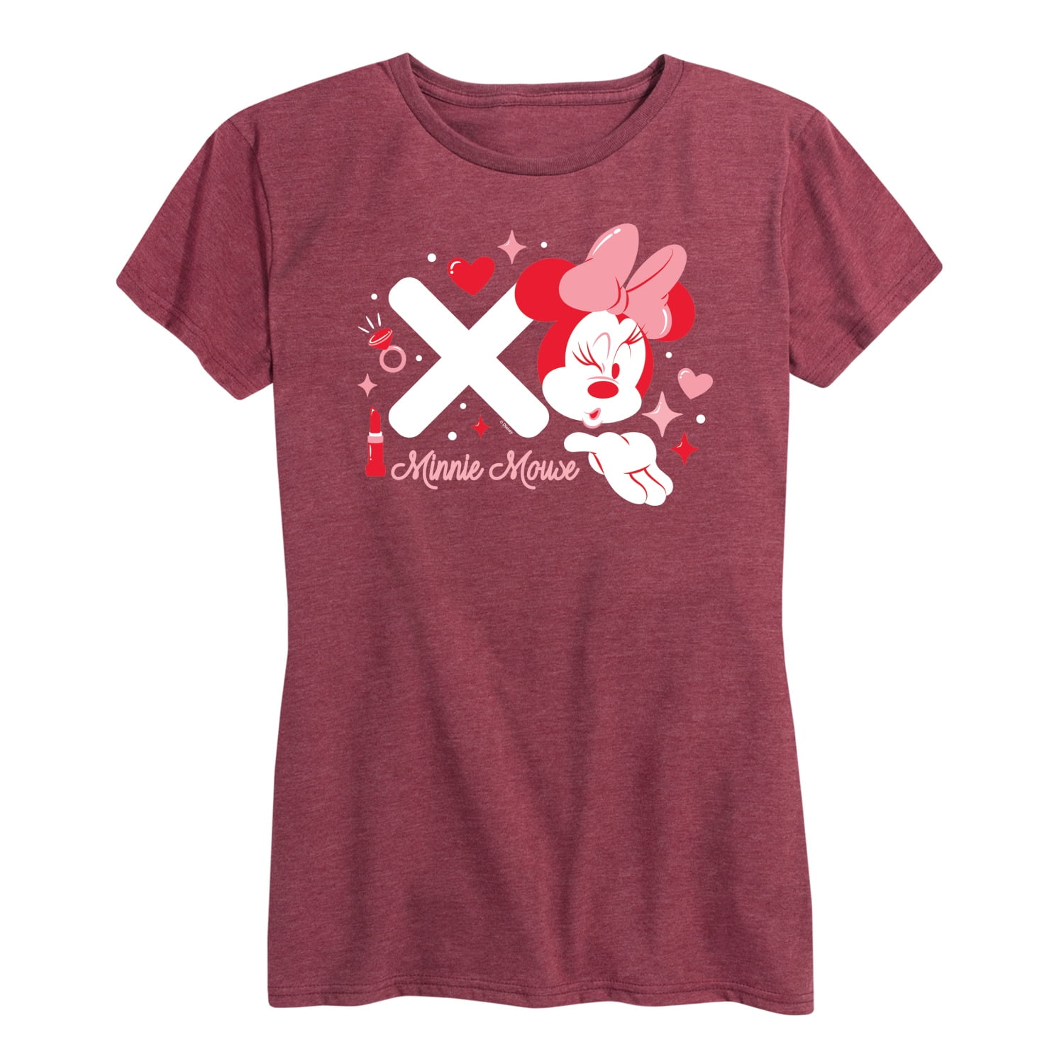 Mickey & Friends - Xo Minnie Mouse - Women's Short Sleeve Graphic T ...