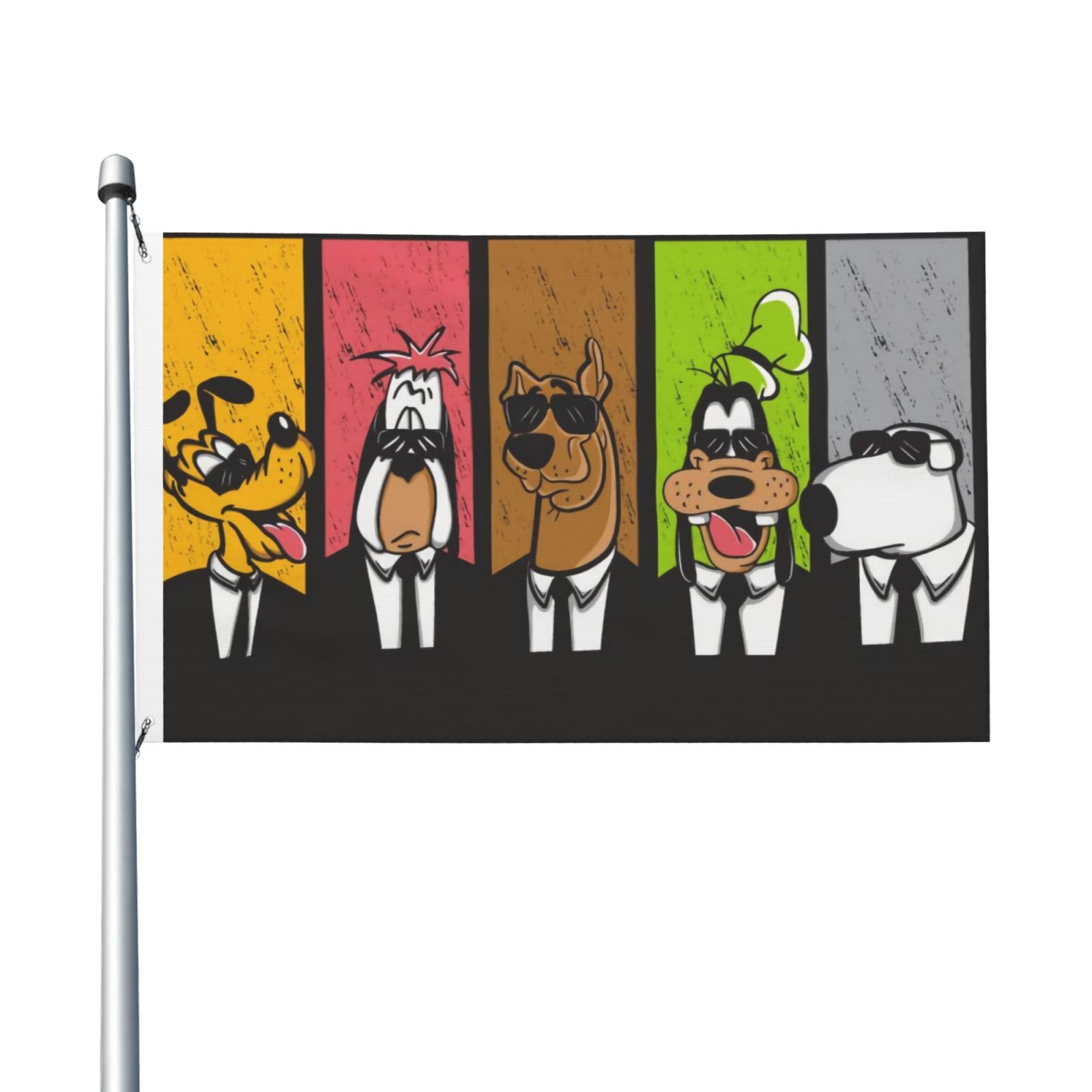Mickey & Goofy 3x5ft Face Flag Fade Proof Holiday Fall Flag Outdoor ...