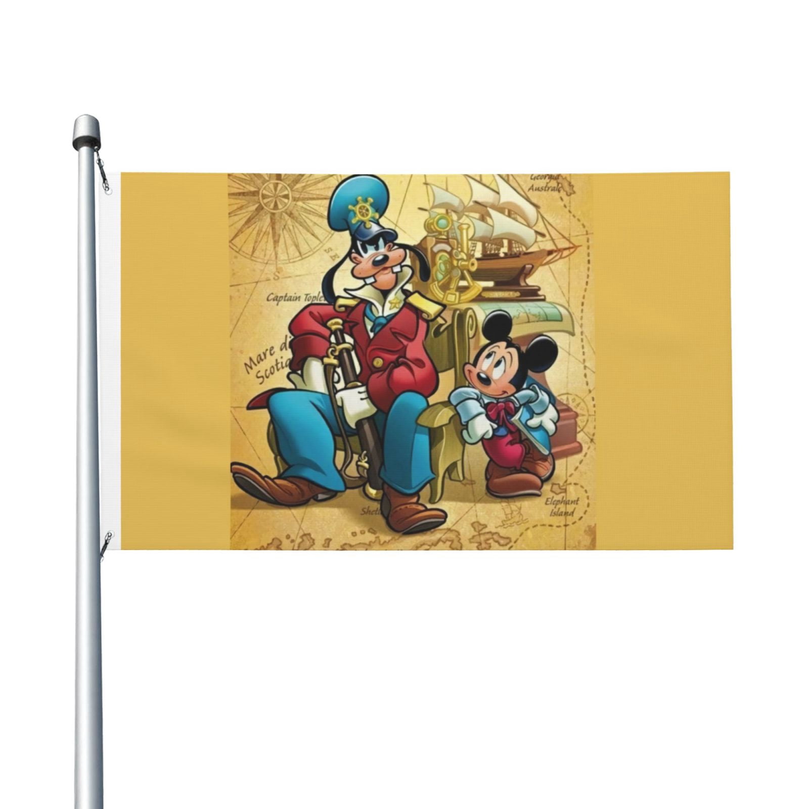 Mickey &Goofy65 3x5ft Face Flag Fade Proof Holiday Fall Flag Outdoor ...