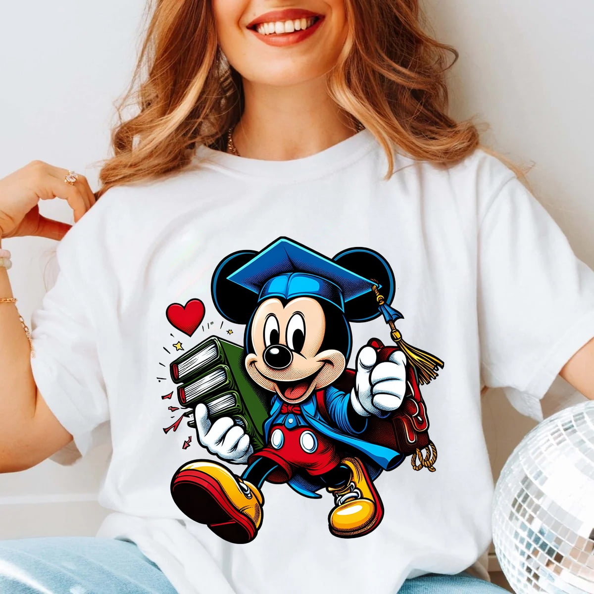 Mickey Graduation Balloons 2025 Back To School Shirt Shirt, Size S, Tee ...