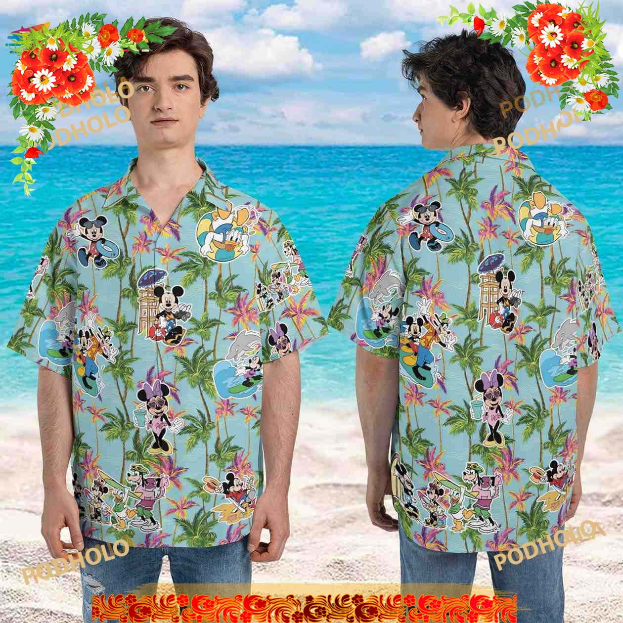 Mickey Hawaii Shirt, Mickey Aloha Shirt, Mickey And Friends, Disney ...