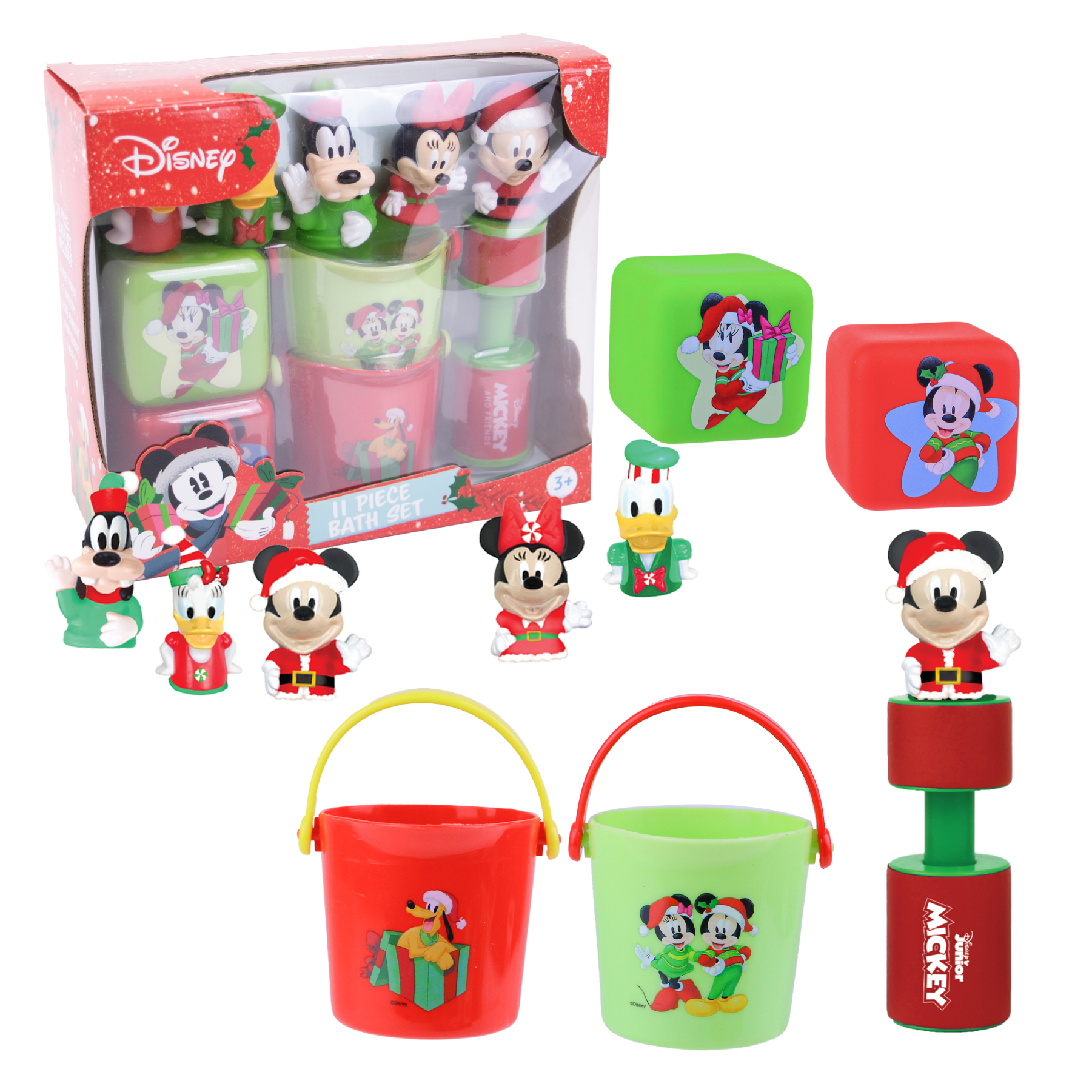Mickey Holiday 11pc Holiday Bath Set - Walmart.com