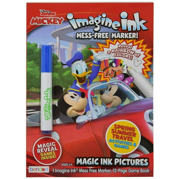 Mickey Imagine Ink Magic Ink Coloring Book (Value) 12 pgs - Walmart.com