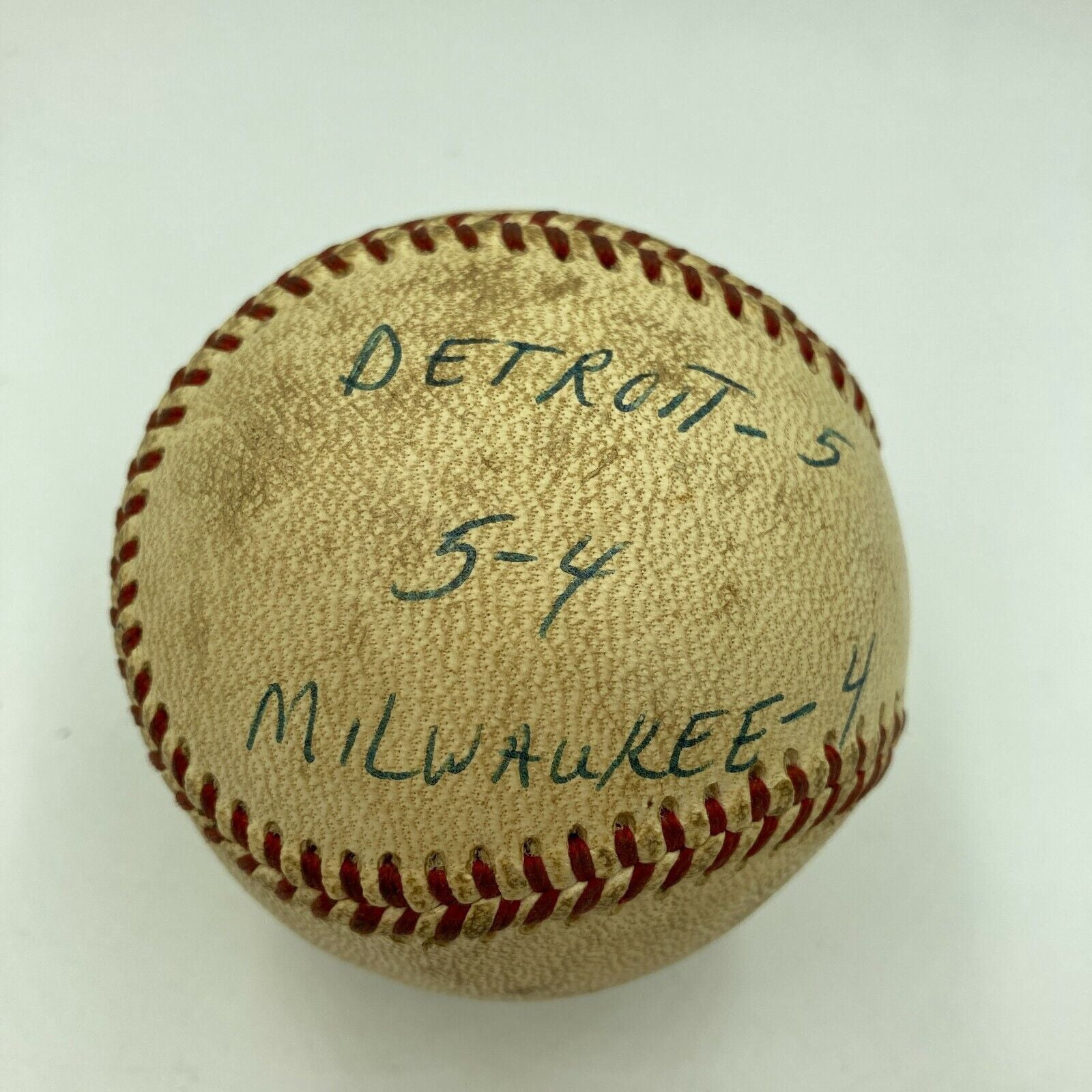 Mickey Lolich Signed Career Win No. 108 Final Out Game Used Baseball ...