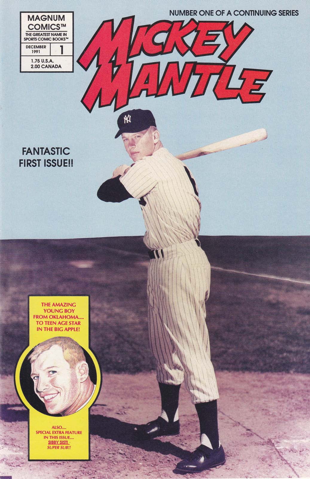 Mickey Mantle #1 VF ; Magnum Comic Book - Walmart.com