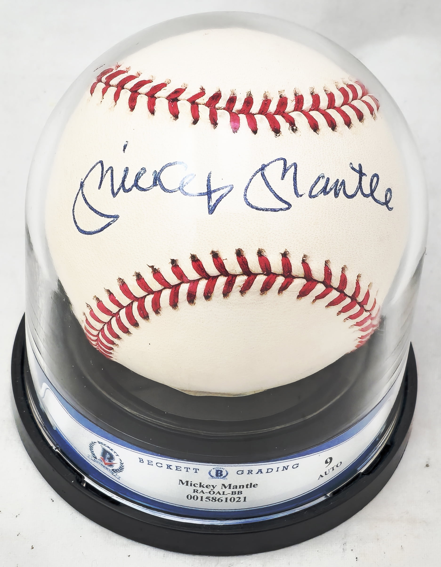 Mickey Mantle Autographed Official AL Baseball New York Yankees Auto ...