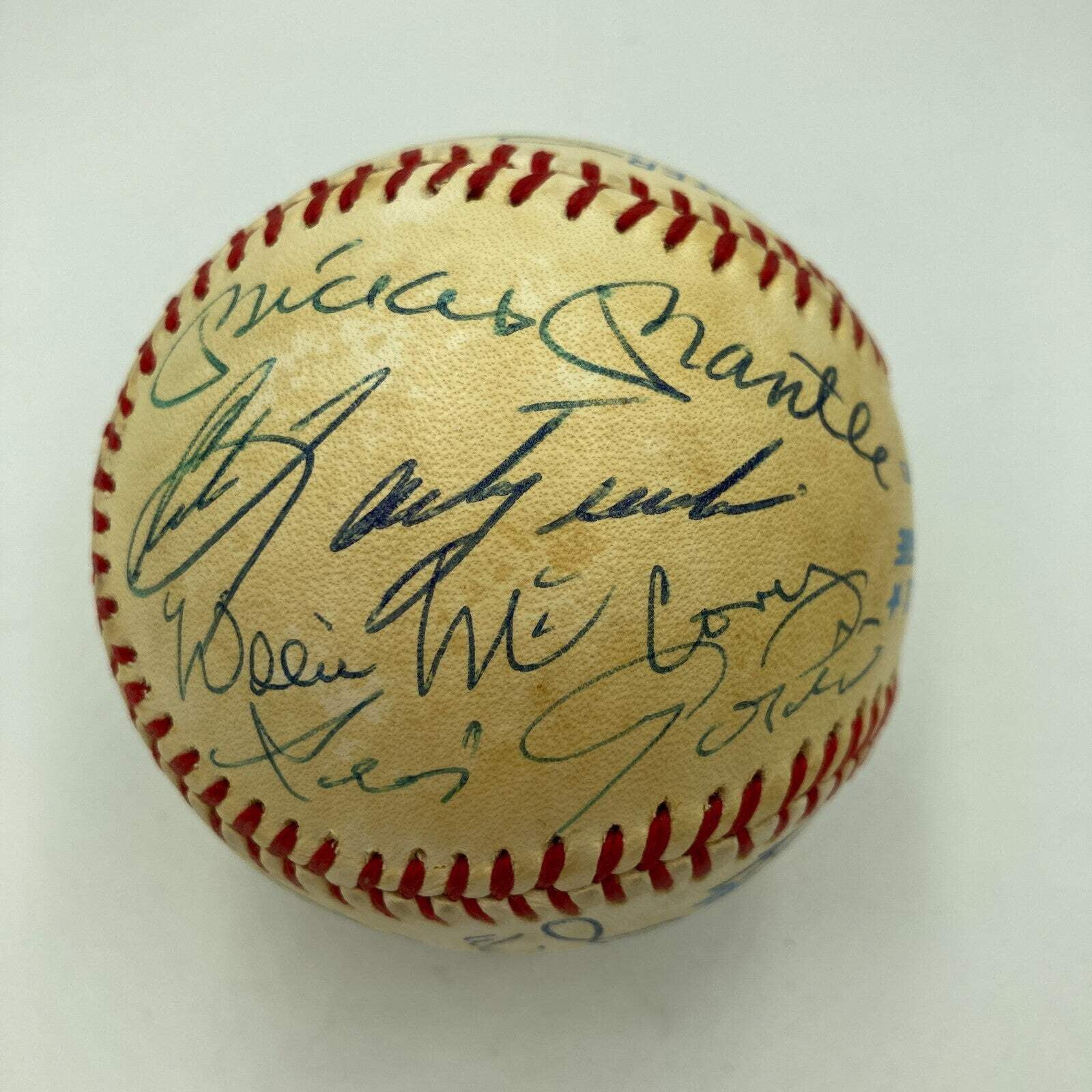 Mickey Mantle Ted Williams Hall Of Fame Multi Signed Baseball 23 Sigs ...