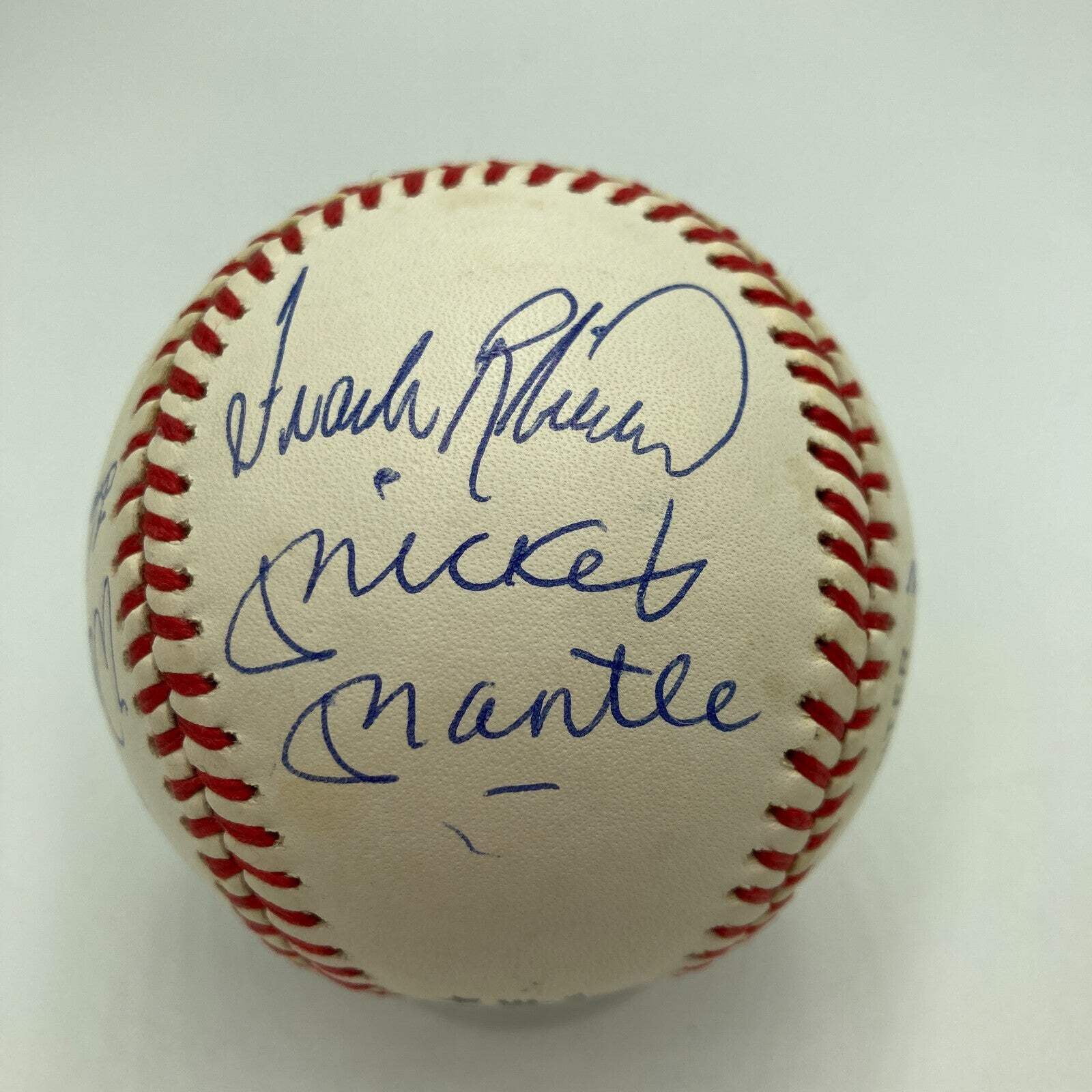 Mickey Mantle Willie Mays Aaron 500 Home Run Signed Baseball PSA DNA ...