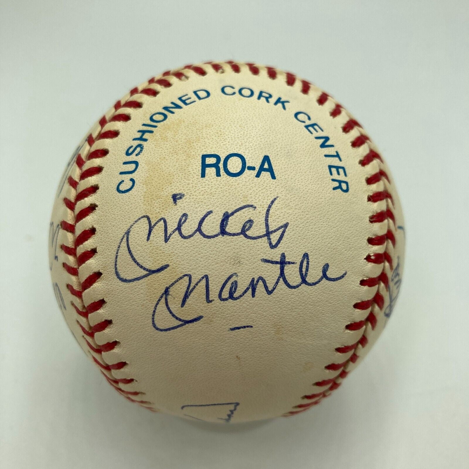 Mickey Mantle Willie Mays Hank Aaron 500 Home Run Signed Baseball PSA ...