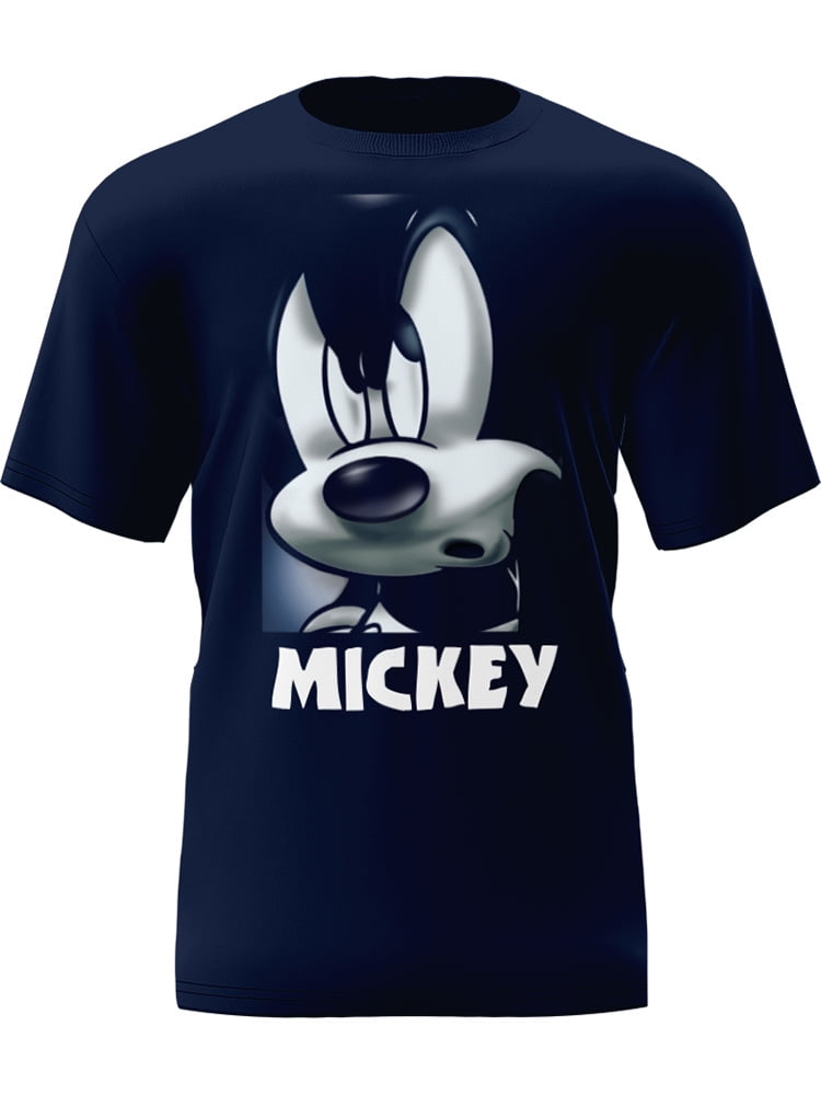 Disney Youth Tee Shirt Navy Graphic Comfortable Mickey Mouse - Walmart.com