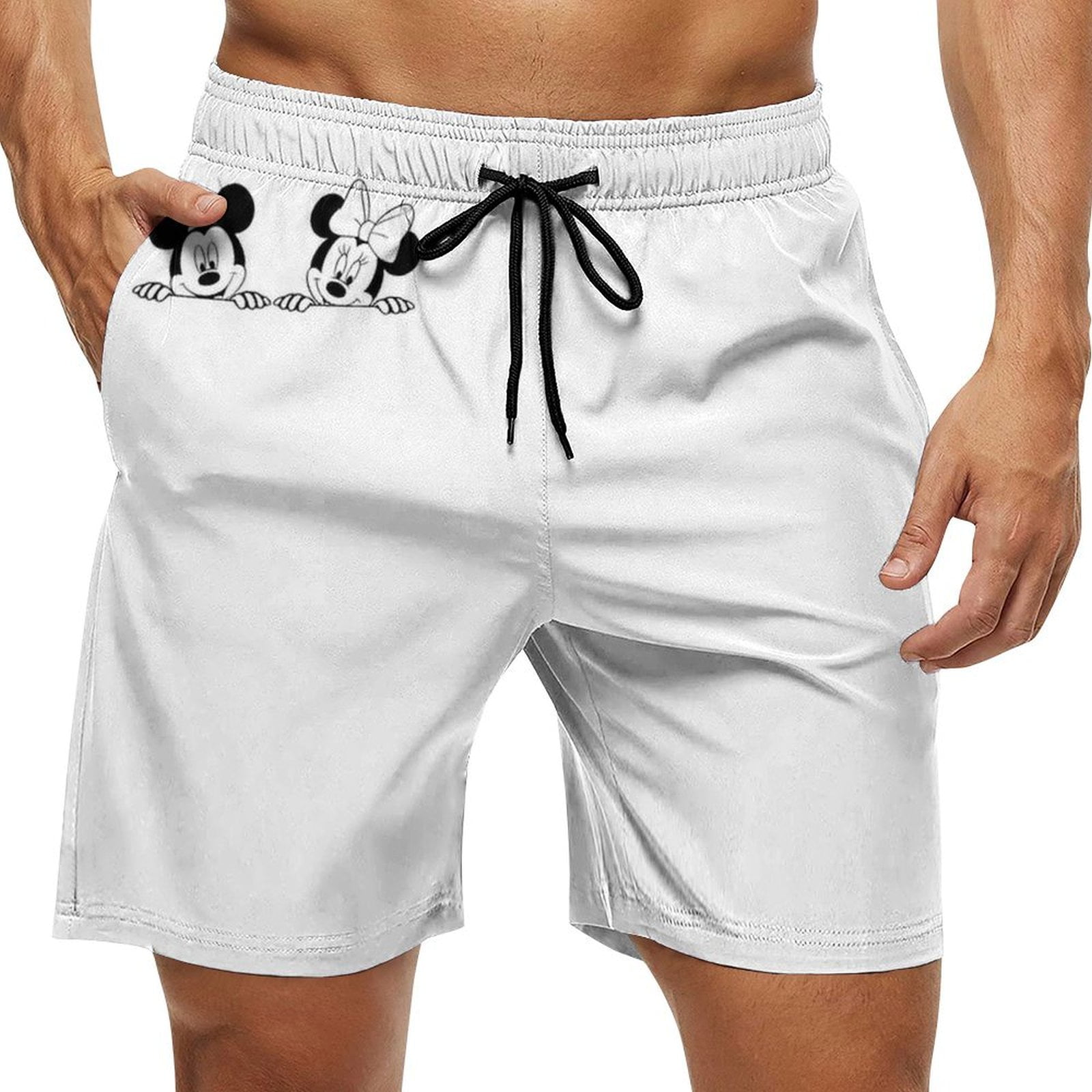 Mickey Men's Quick Dry Swim Shorts with Mesh Lining Loose - Fit, Summer ...