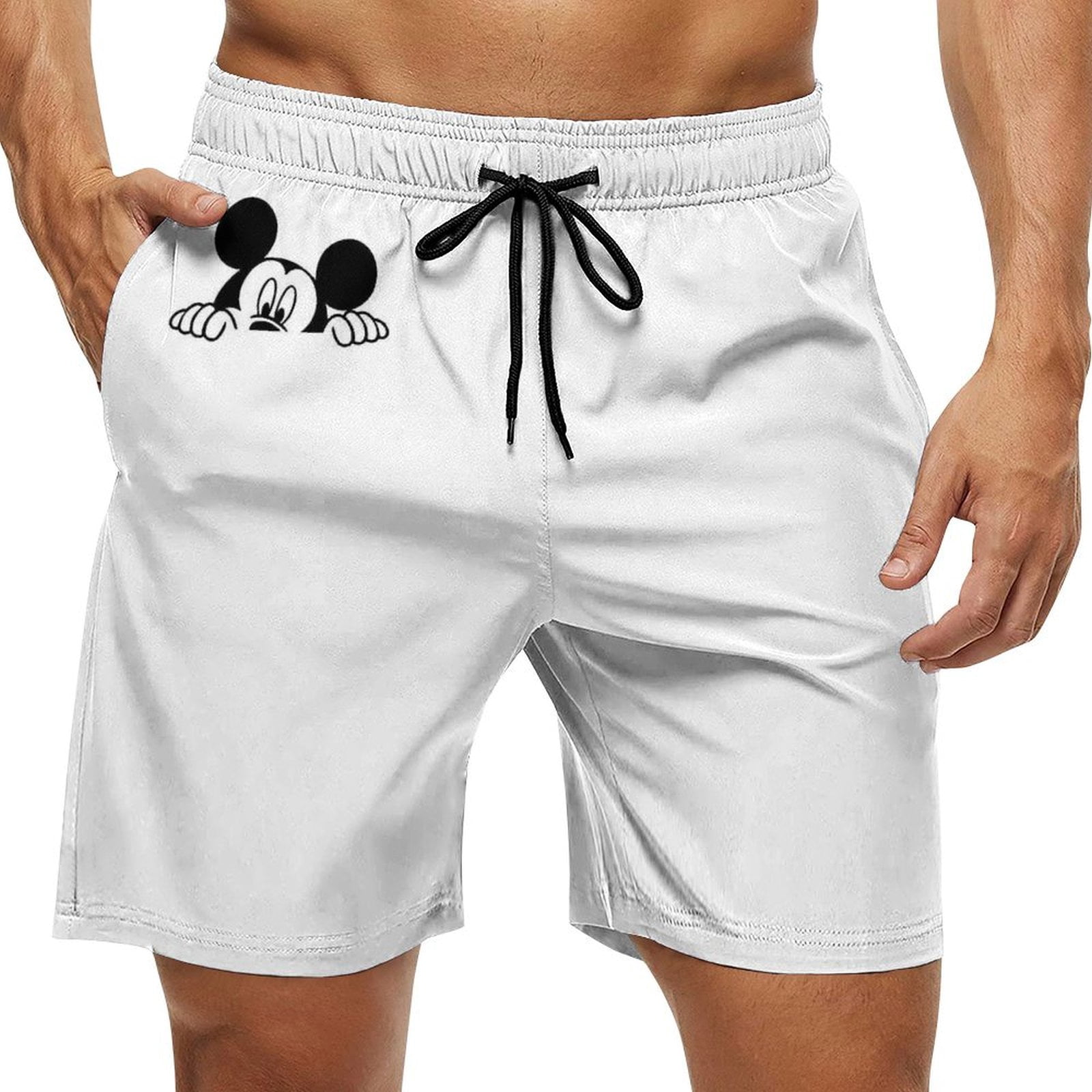 Mickey Men's Quick Dry Swim Shorts with Mesh Lining Loose - Fit, Summer ...