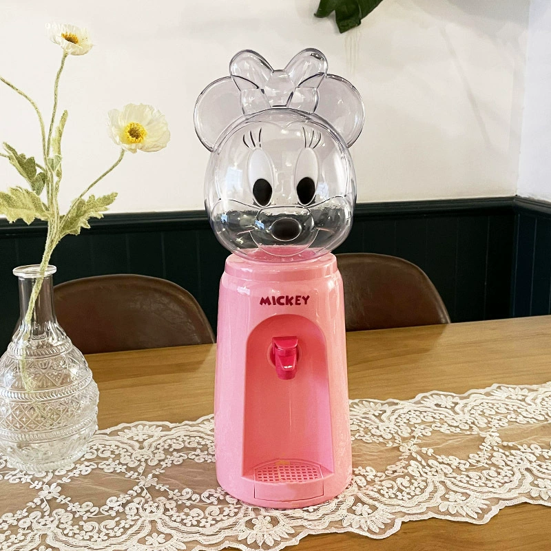 Mickey Mini Cartoon Water Dispenser - Cute Press-Action Drinking ...
