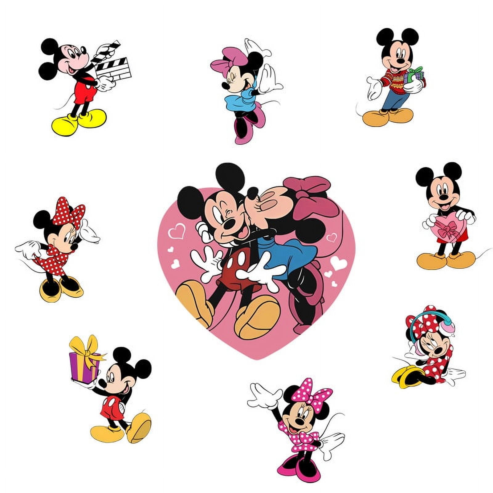Mickey and Minne Wall Sticker For Bedroom Living Room Nursery Party ...