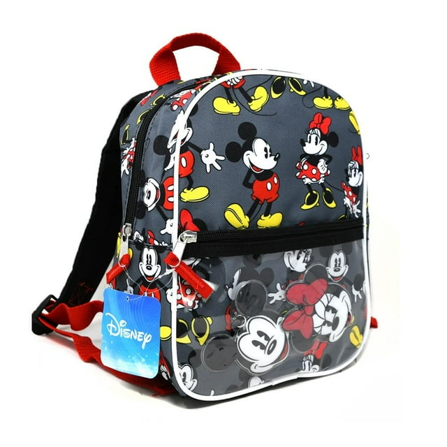 Mickey & Minnie Mouse Small Book Bag: 10" Disney Backpack for Kids ...