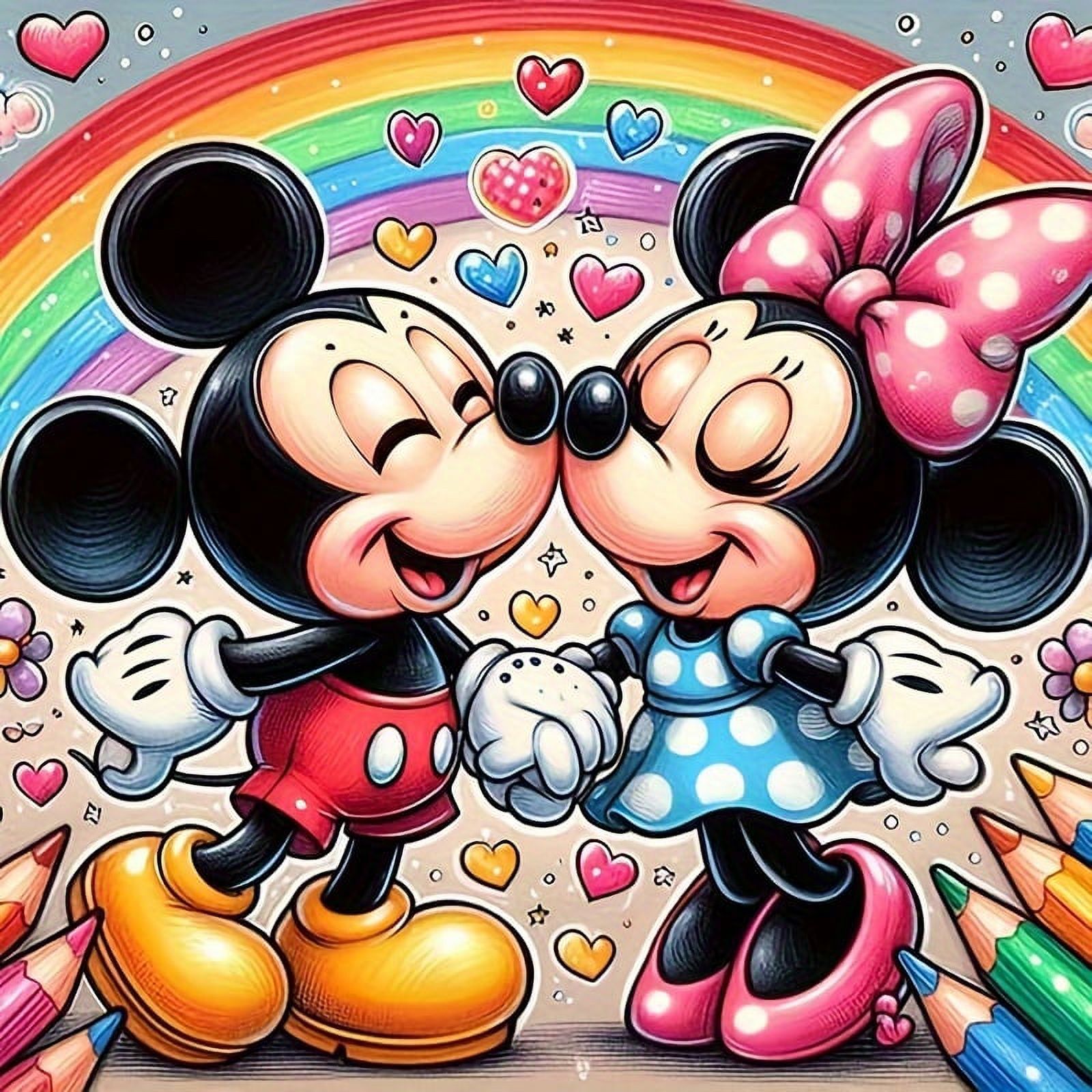 Mickey Minnie Disney Diamond Painting Kits for Adults, DIY 5D Round ...