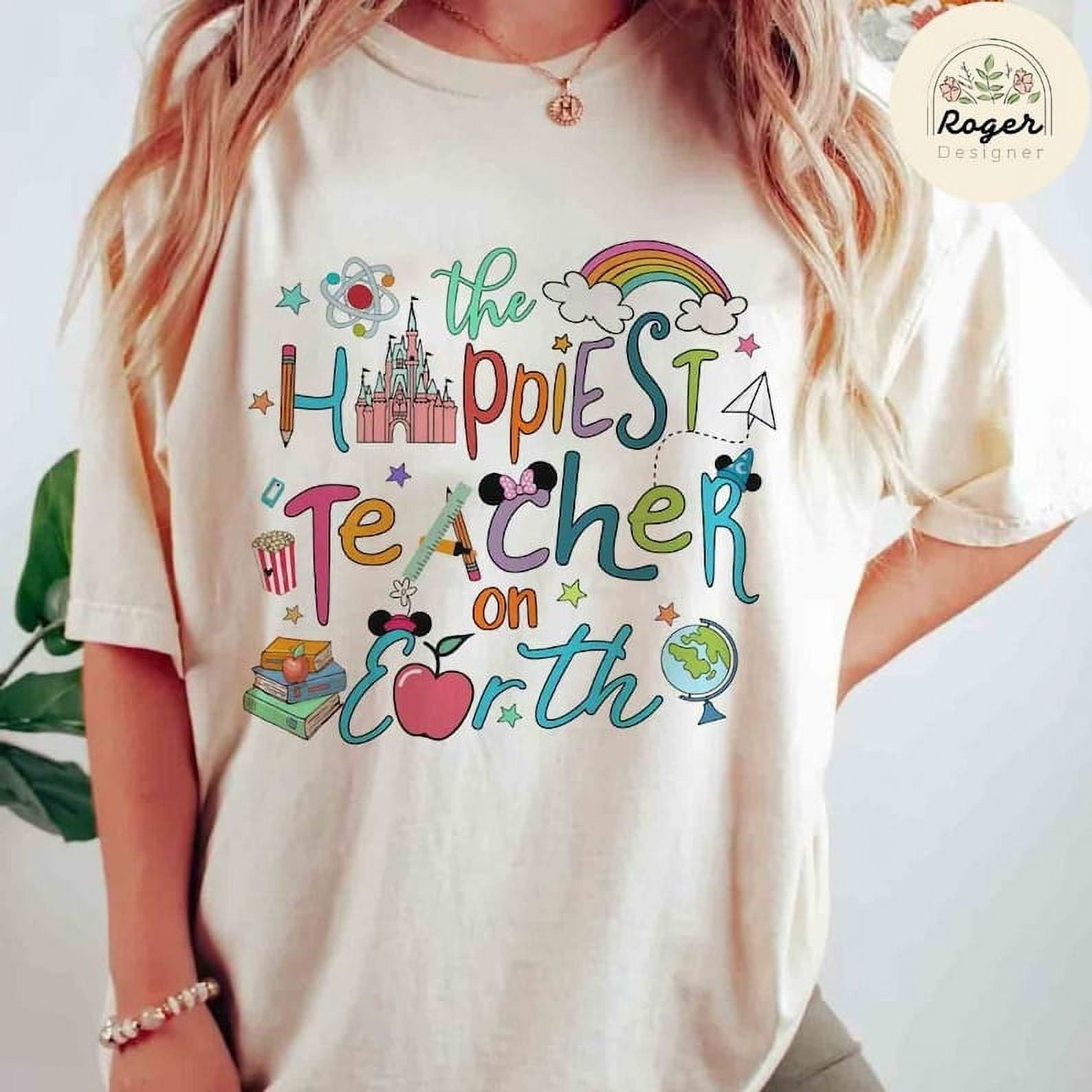 Mickey Minnie Disney Teacher Shirt, Happiest Teacher on Earth Back to ...