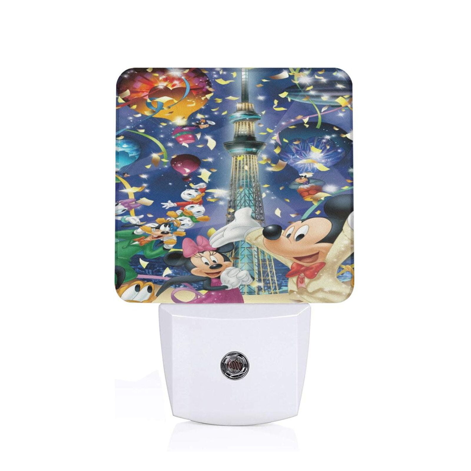Mickey & Minnie FriendsD-isney Squad LED Night Light with Dusk to Dawn ...