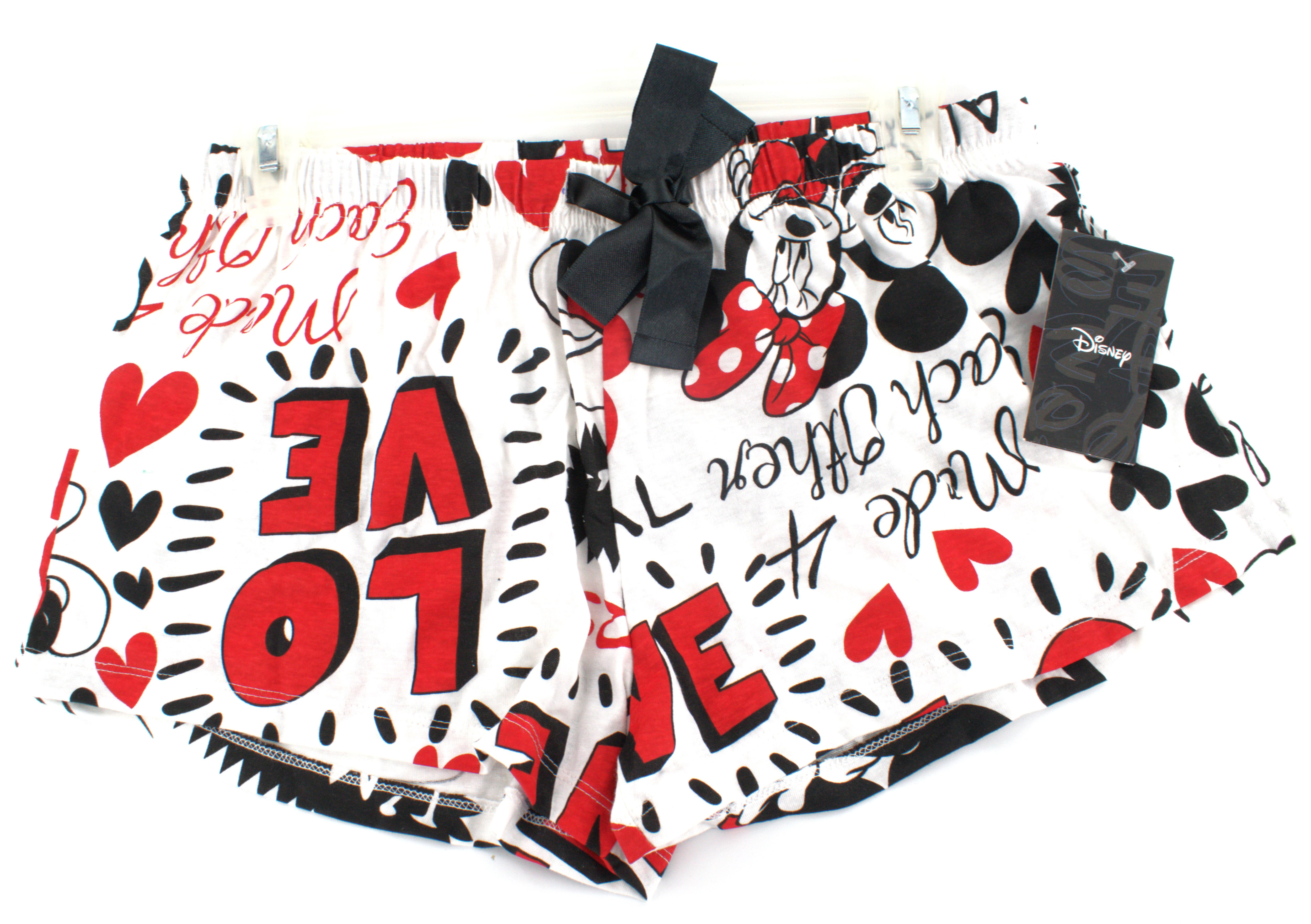 Mickey & Minnie Love Words Lounge Shorts - Walmart.com