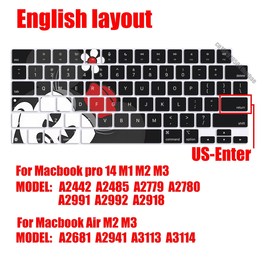 Mickey Minnies US Layout Soft Silicone Keyboard Cover for Macbook pro ...
