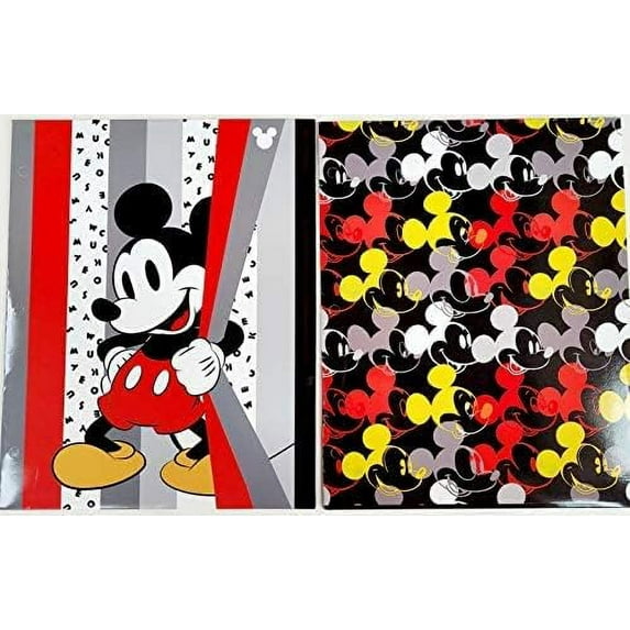 Mickey Mouse 2 Pocket Portfolio Folder - (Colors/styles Vary) - Walmart.com