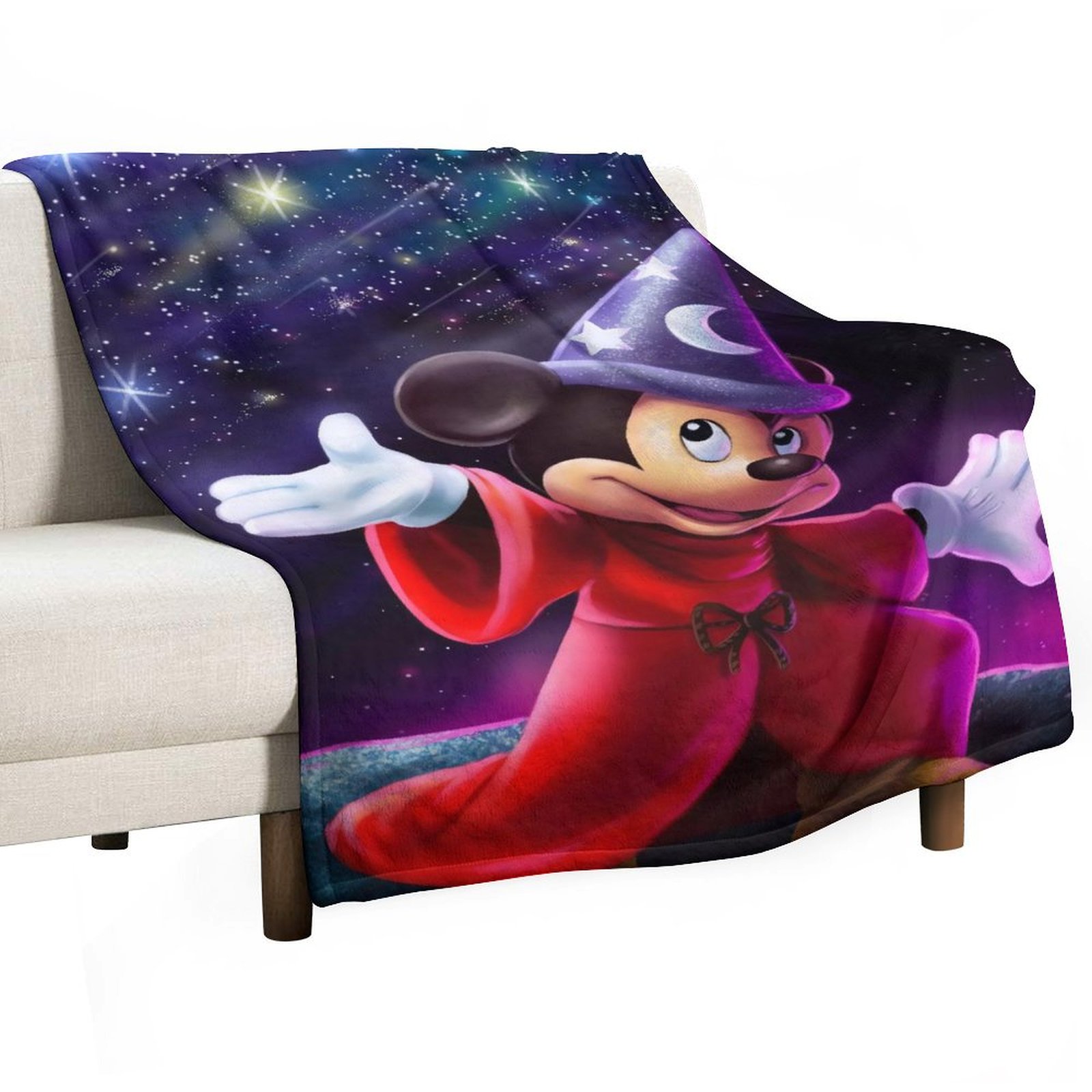 Mickey_Mouse 3D Print Plush Throw Blanket - Measures 40"x60" - Kids ...