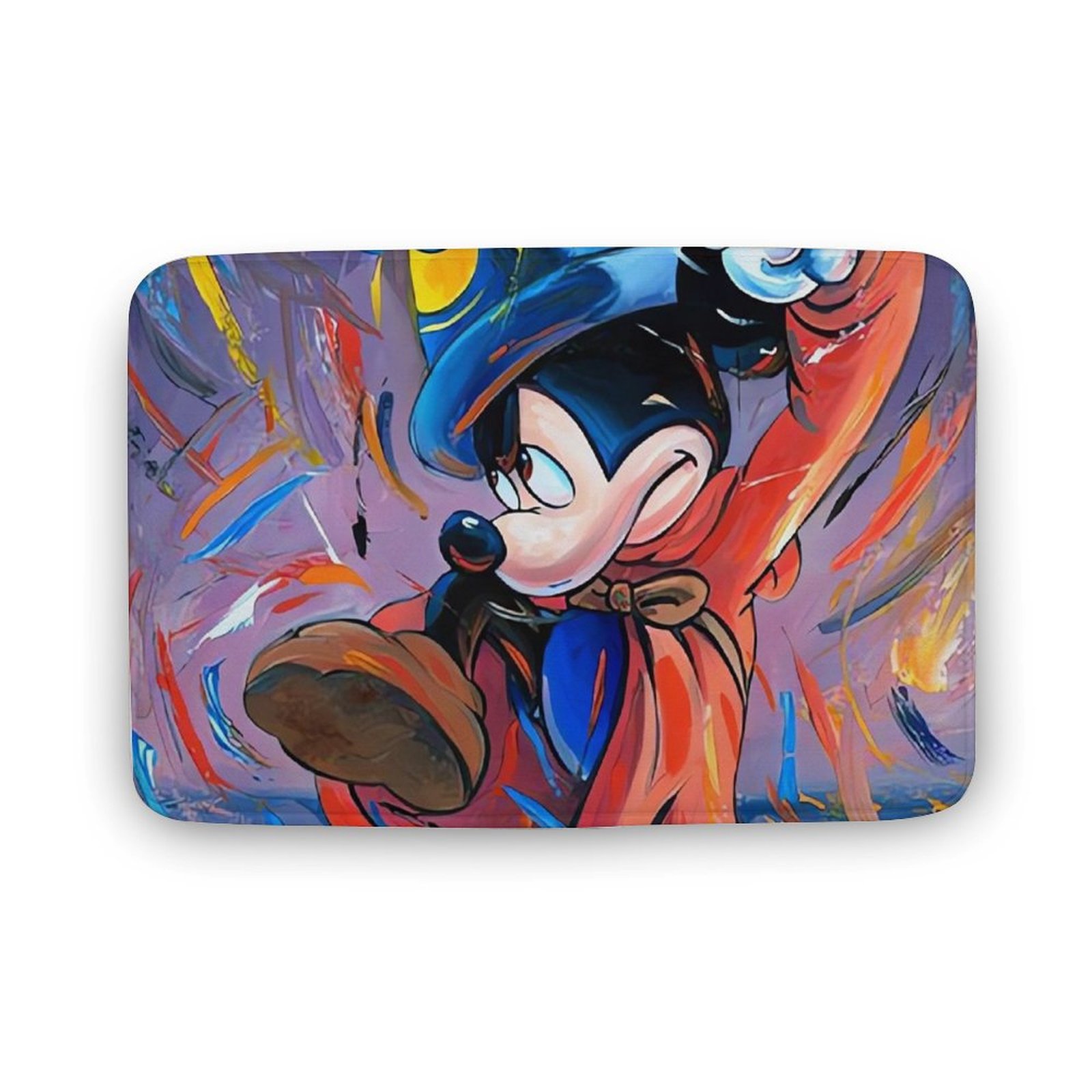 Mickey_Mouse 3D Printed Coral Velvet Bath Mat Rug, Comfortable, Soft ...