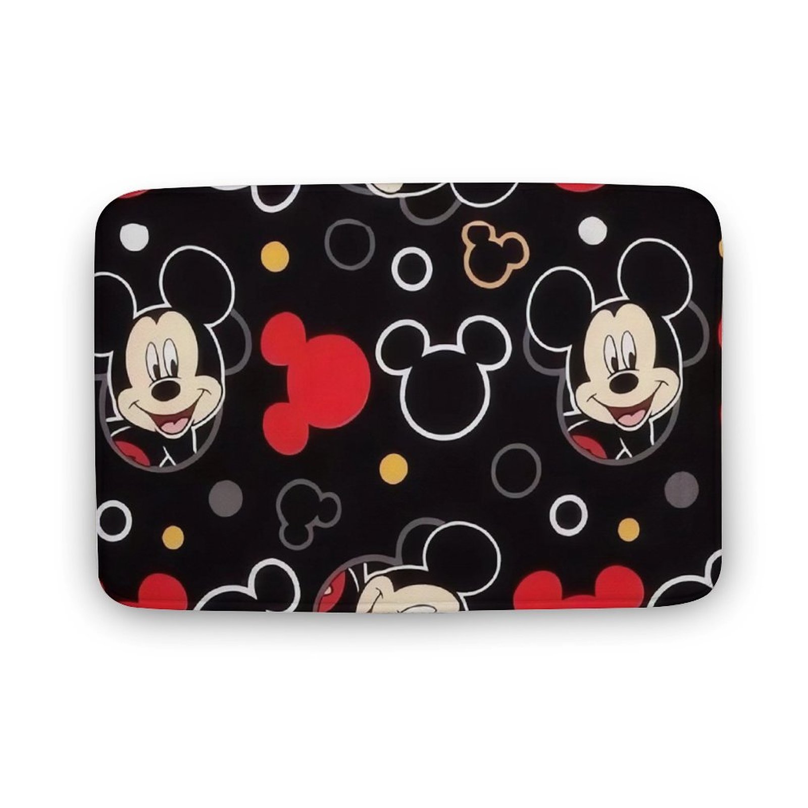 Mickey_Mouse 3D Printed Coral Velvet Bath Mat Rug, Comfortable, Soft ...